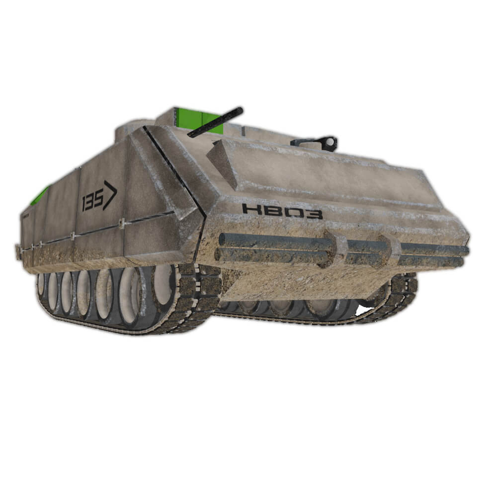 APC Sci-Fi Tank KB03 3D Model by KanvasiZ