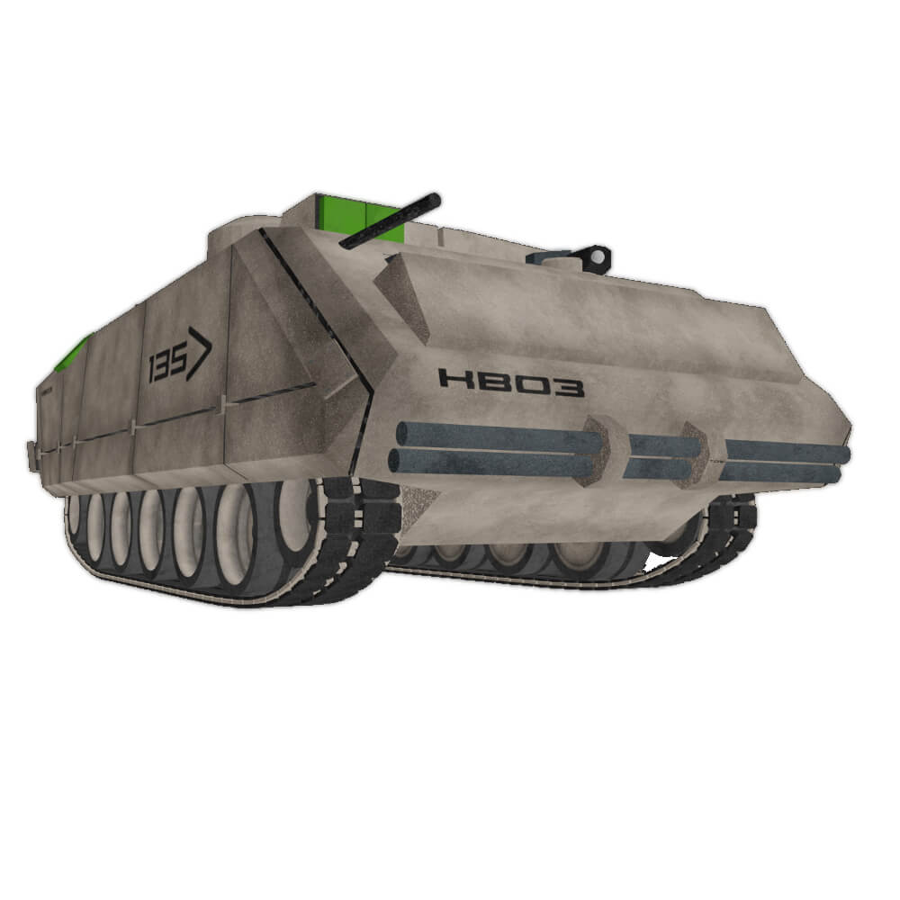 APC Sci-Fi Tank KB03 3D Model by KanvasiZ