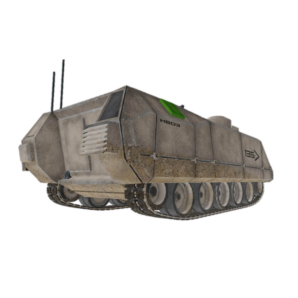 APC Sci-Fi Tank KB03 3D Model by KanvasiZ