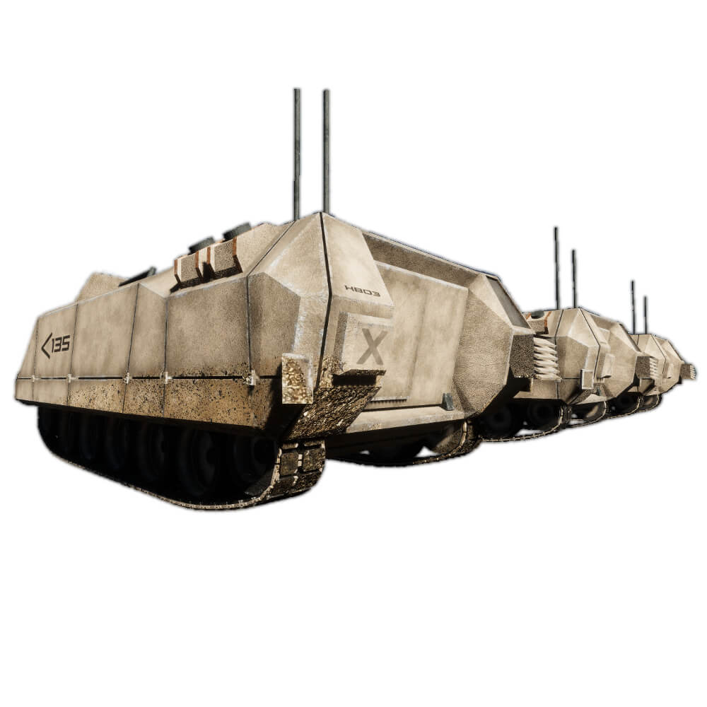 APC Sci-Fi Tank KB03 3D Model by KanvasiZ