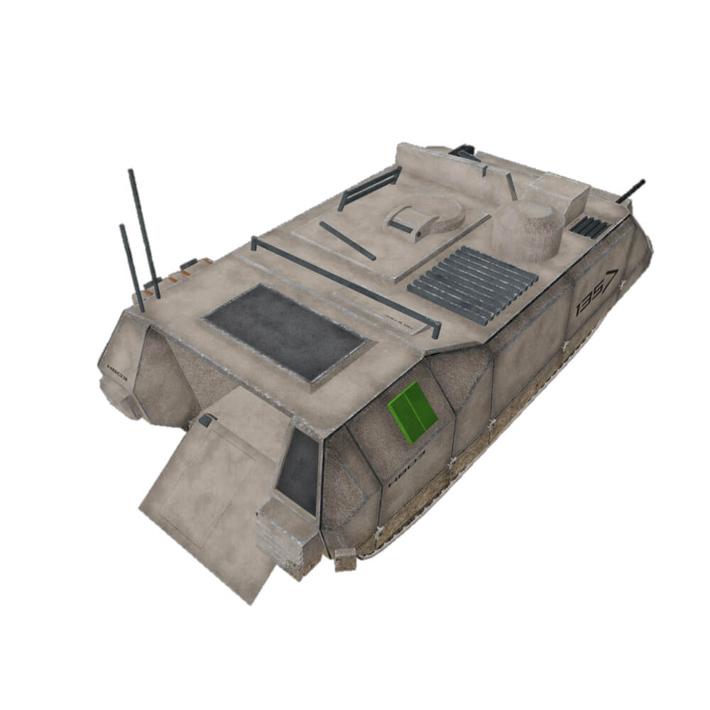 APC Sci-Fi Tank KB03 3D Model by KanvasiZ