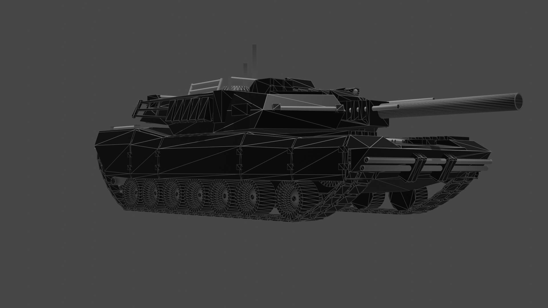 KB05 Heavy Armored Sci-Fi Tank 3D Model by KanvasiZ