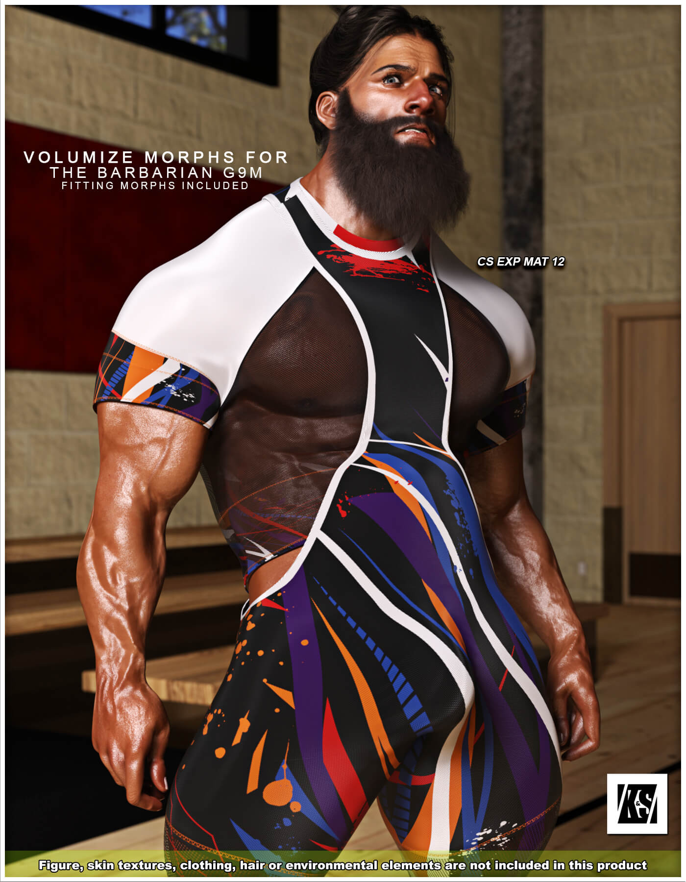 BSB - Axel Outfit - Color Shock Texture Expansion Daz Content by Kaos3D