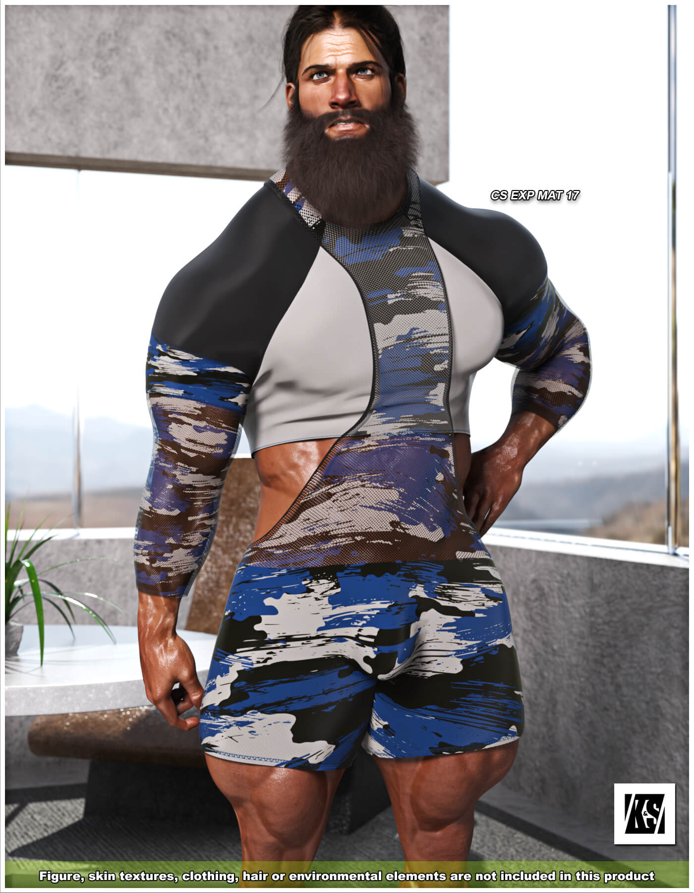 BSB - Axel Outfit - Color Shock Texture Expansion Daz Content by Kaos3D
