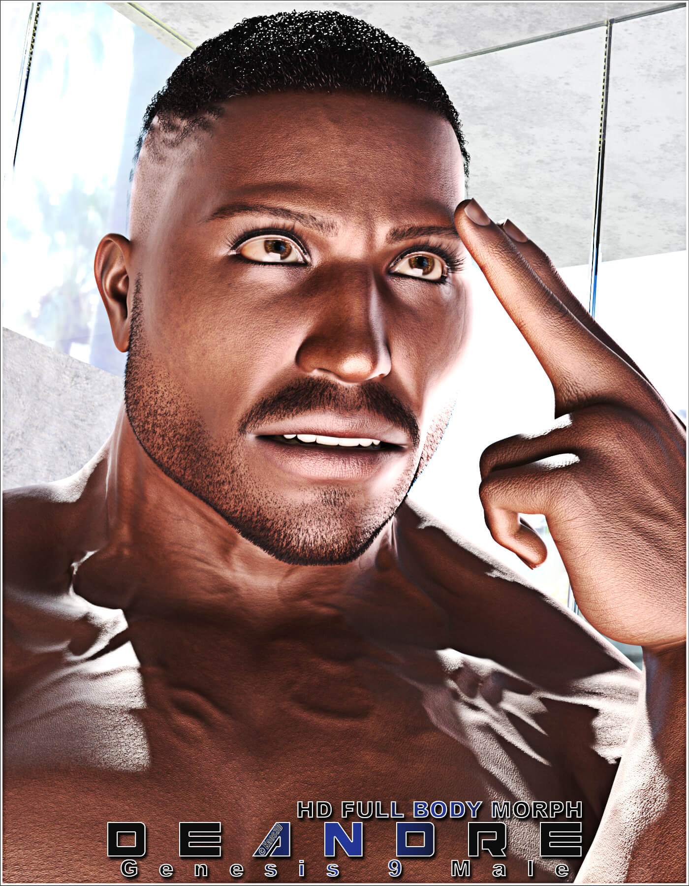 Calendar Guyz - Deandre HD Full Body Morph for G9M Daz Content by Kaos3D