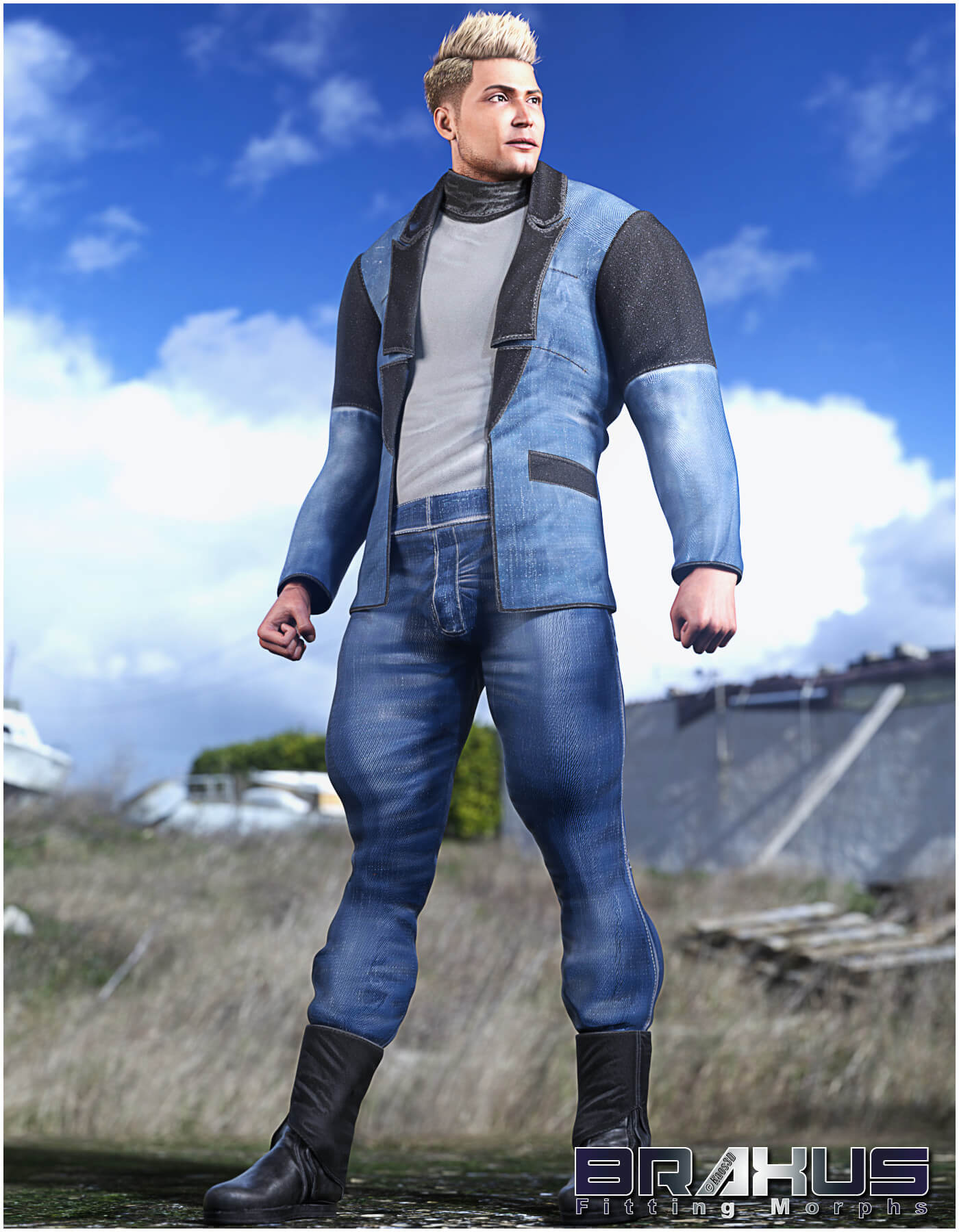 CG Braxus HD Fitting Morphs for Dystopian Captain Outfit - Daz Content ...