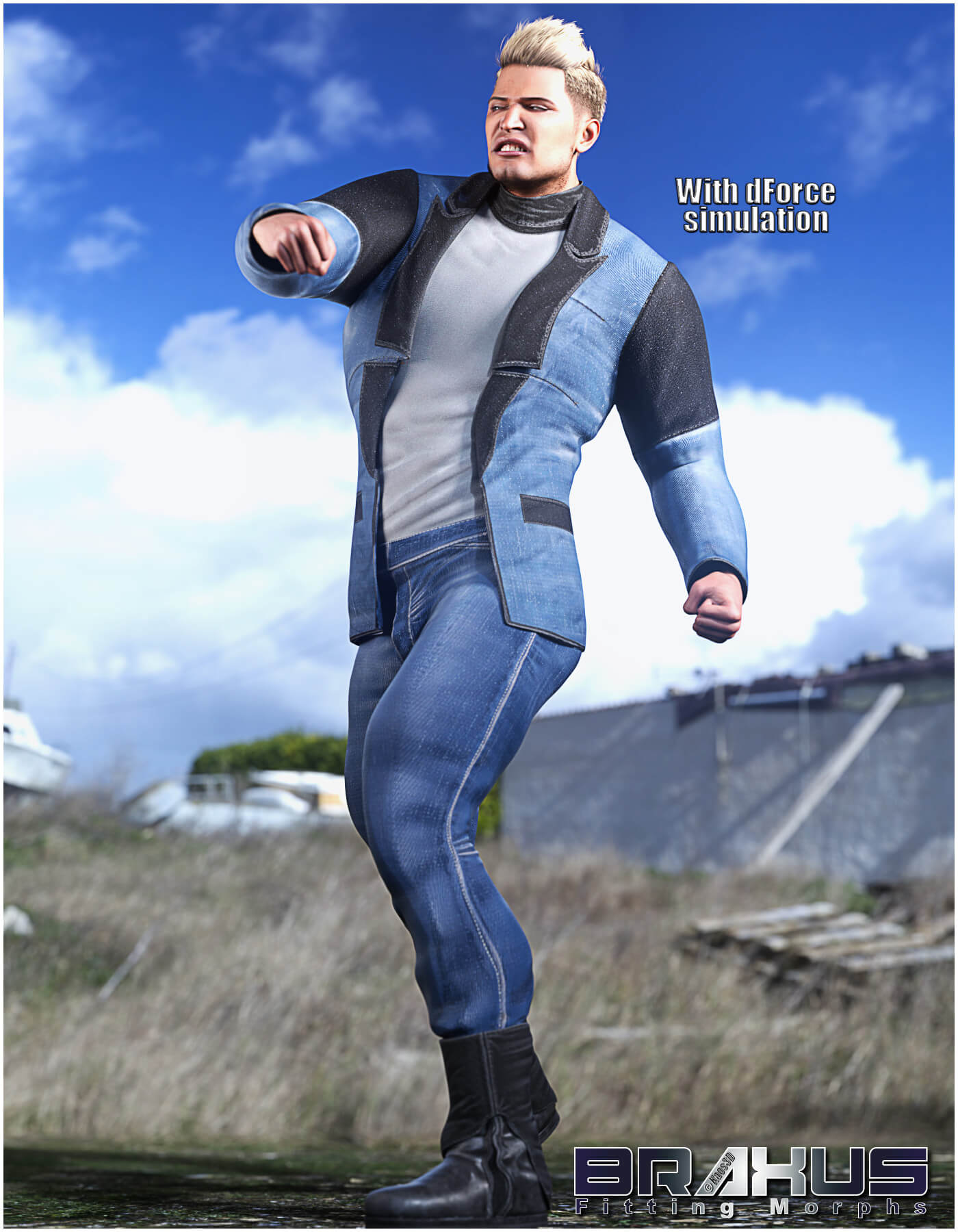 CG Braxus HD Fitting Morphs for Dystopian Captain Outfit - Daz Content ...