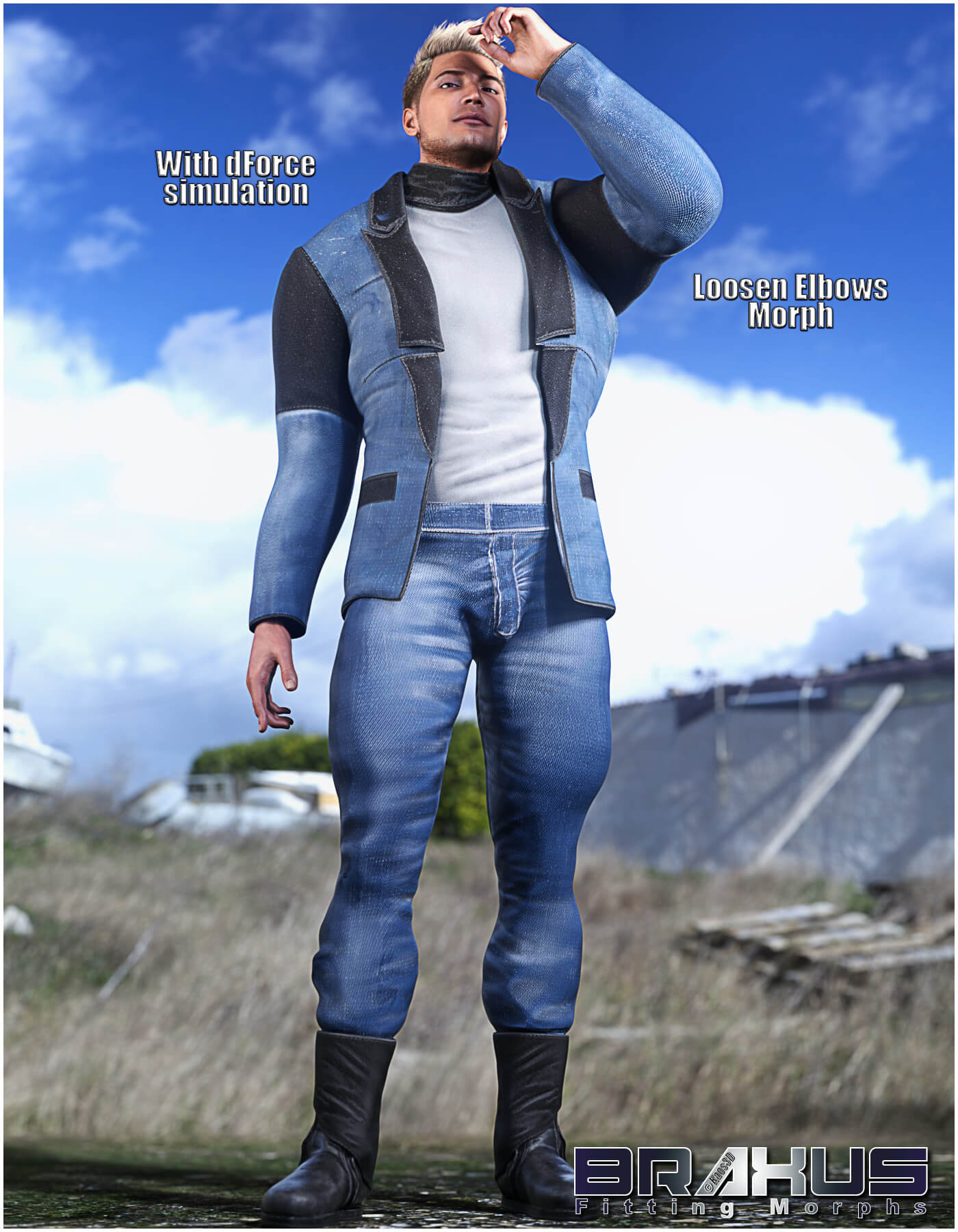 CG Braxus HD Fitting Morphs for Dystopian Captain Outfit - Daz Content ...