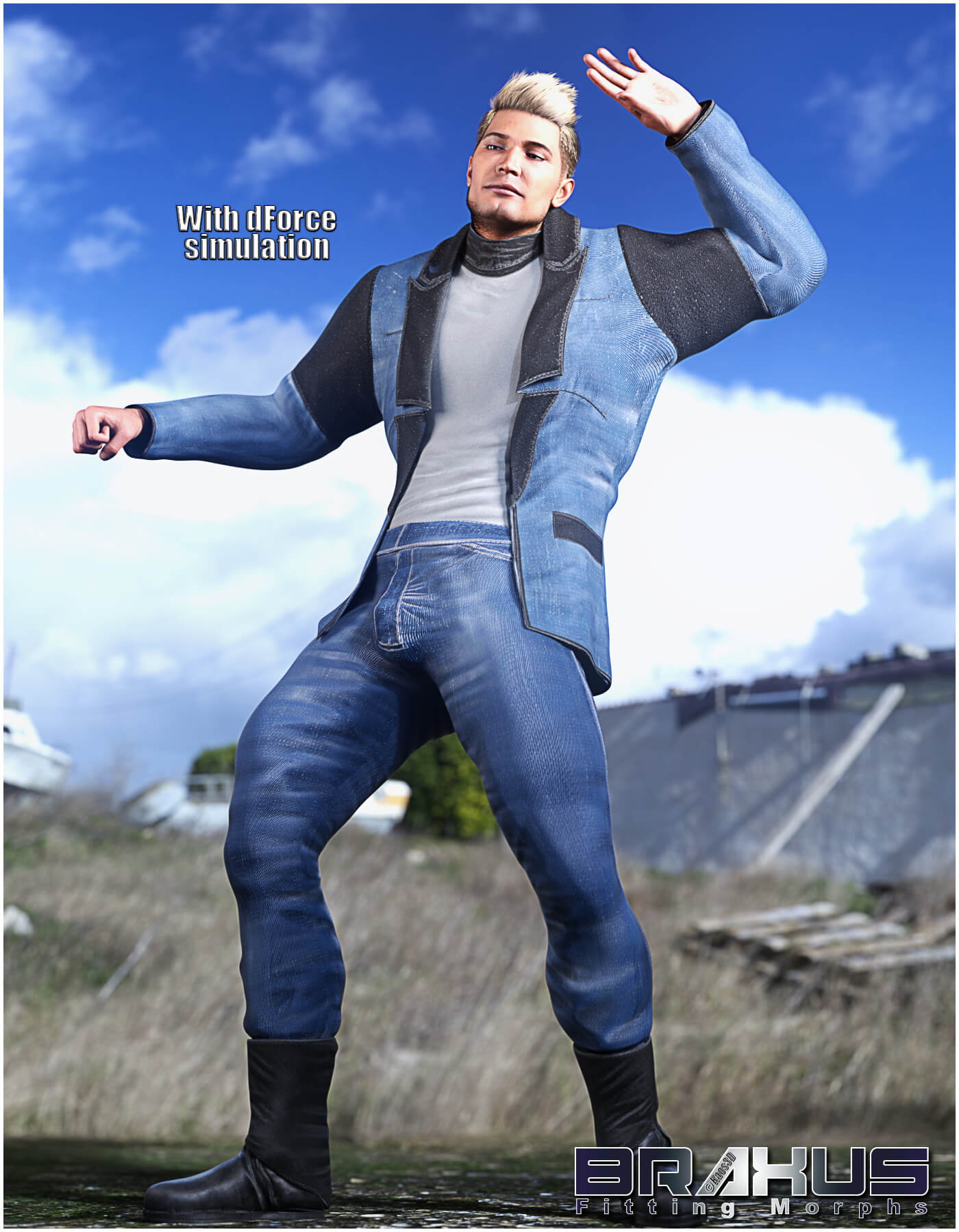 CG Braxus HD Fitting Morphs for Dystopian Captain Outfit - Daz Content ...