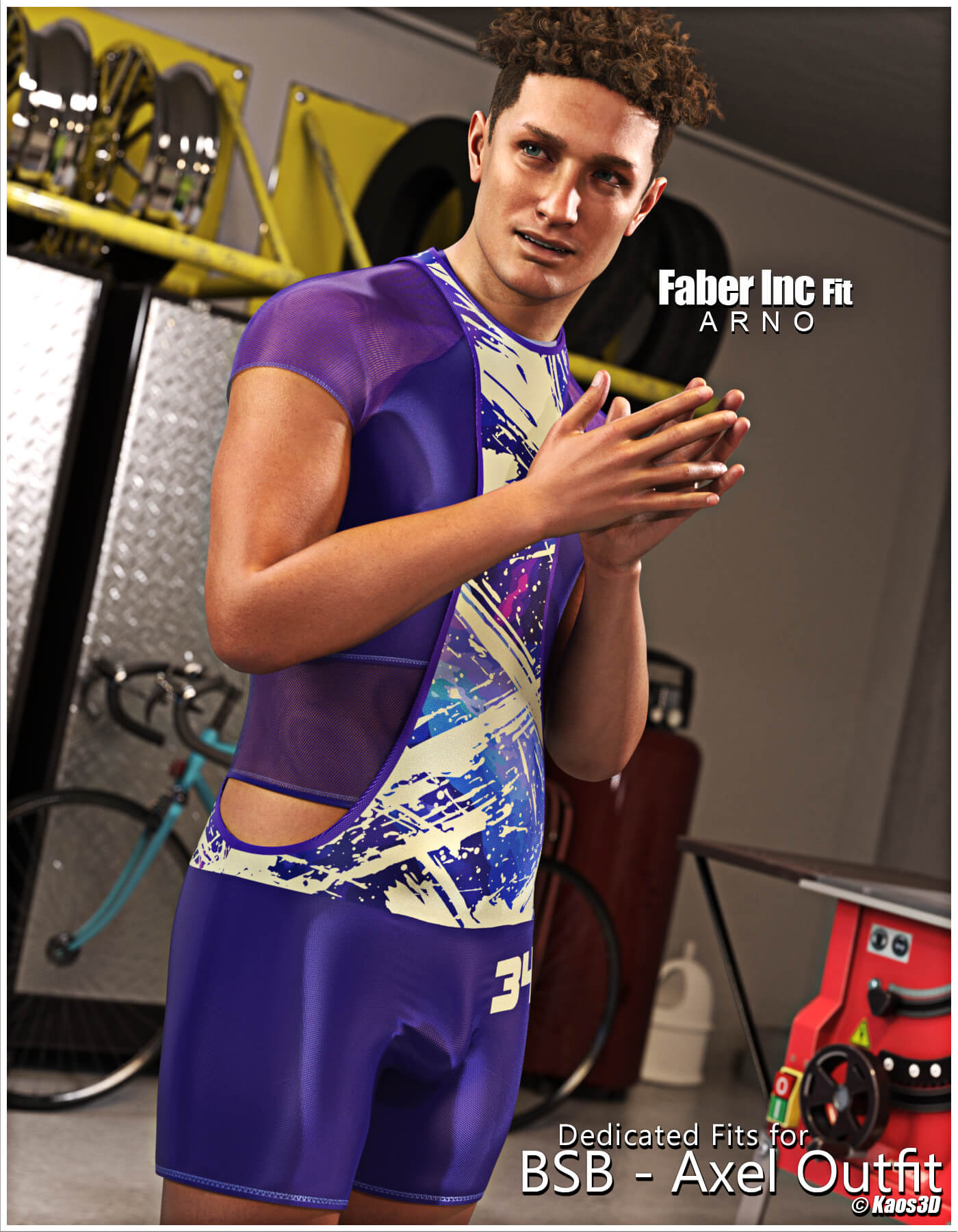 Dedicated Fits for BSB - Axel Outfit - Arno HD Fits Daz Content by Kaos3D