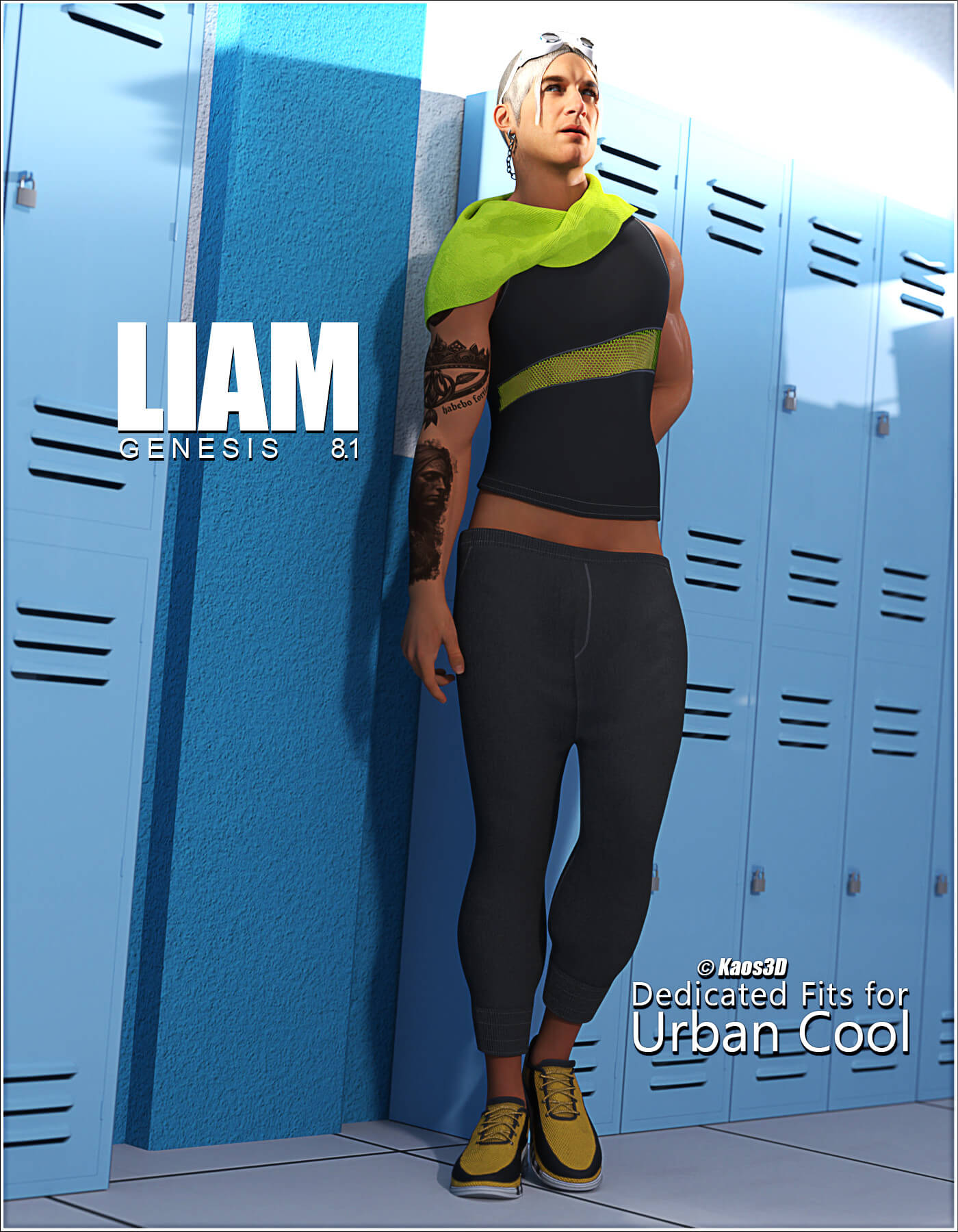 Dedicated Fits for Urban Cool - Liam 8.1 Daz Content by Kaos3D