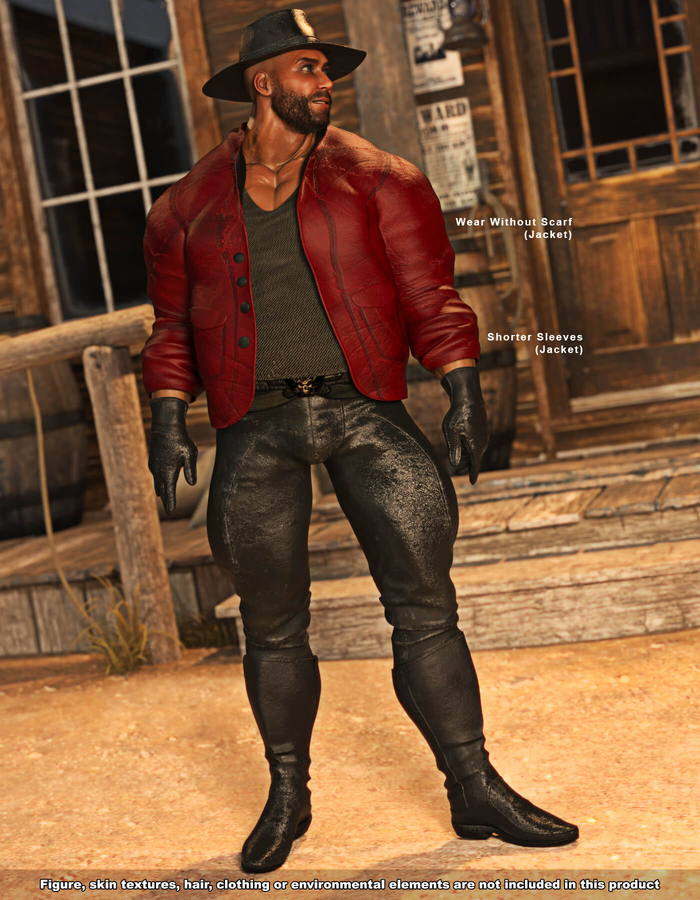 Dedicated Fits - Lone Cowboy Outfit for G9 - CG - Axon HD Daz Content ...