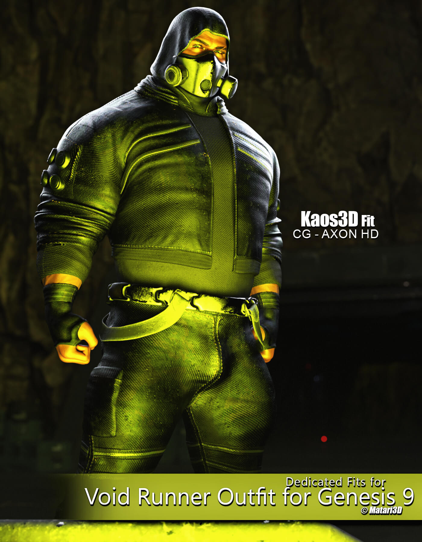 Dedicated Fits - Void Runner Outfit for G9 - CG - Axon HD Daz Content by Kaos3D