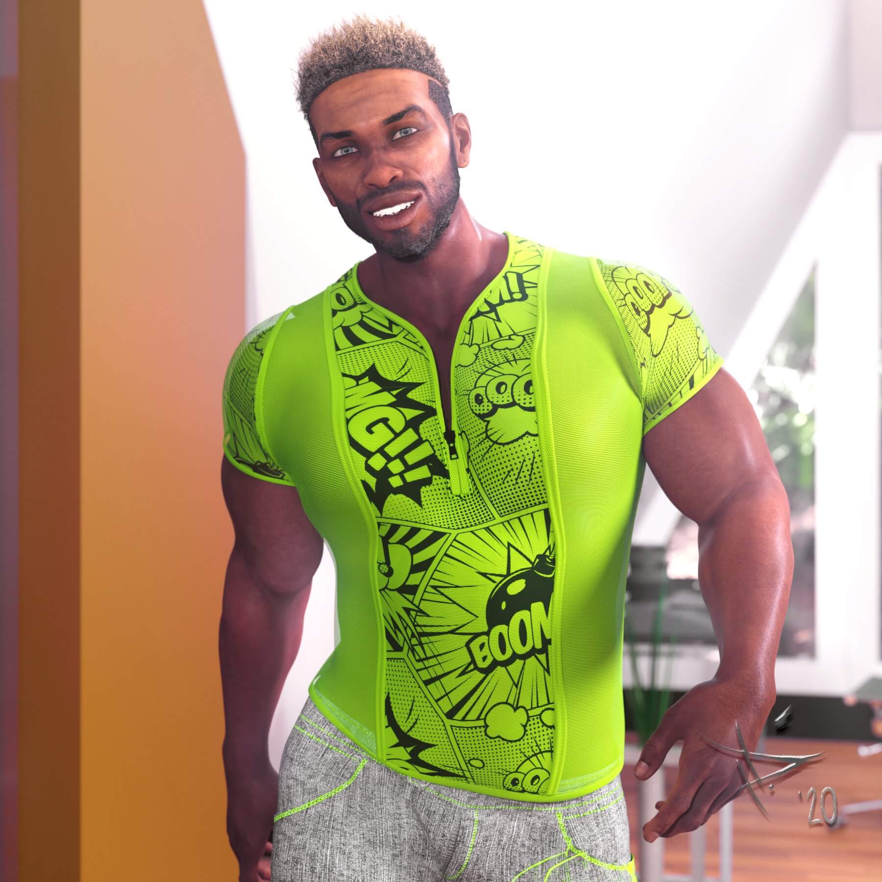 Big Daddy Splash 3D Render, Digital Art by Kaos3D