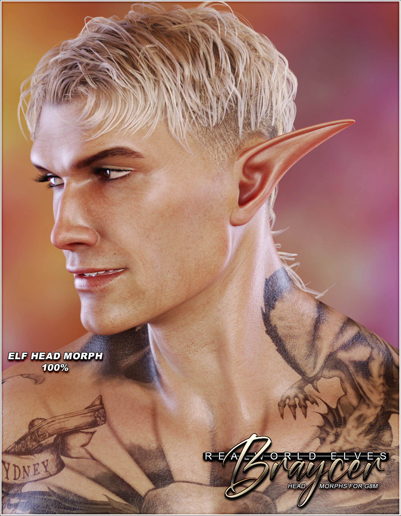 Realworld Elves - Braycer Head Morphs for Genesis 8 Male Daz Content by ...