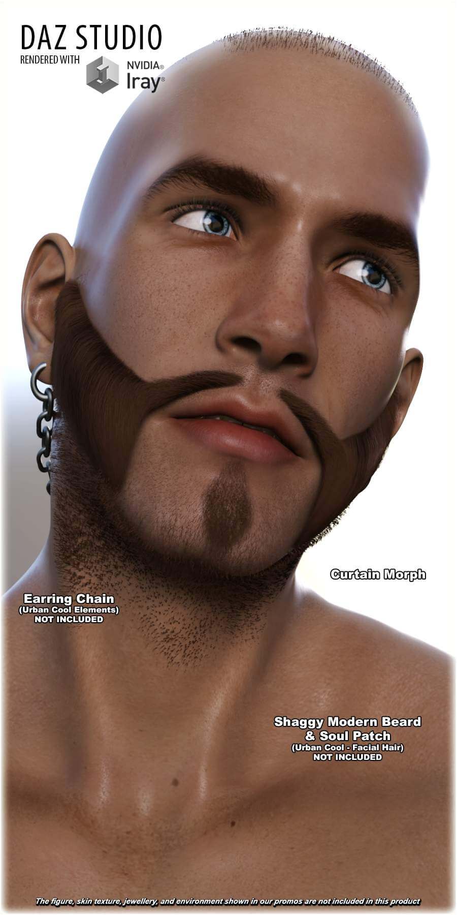 Urban Cool - Blade Beard For Genesis 8 Male Daz Content by Kaos3D