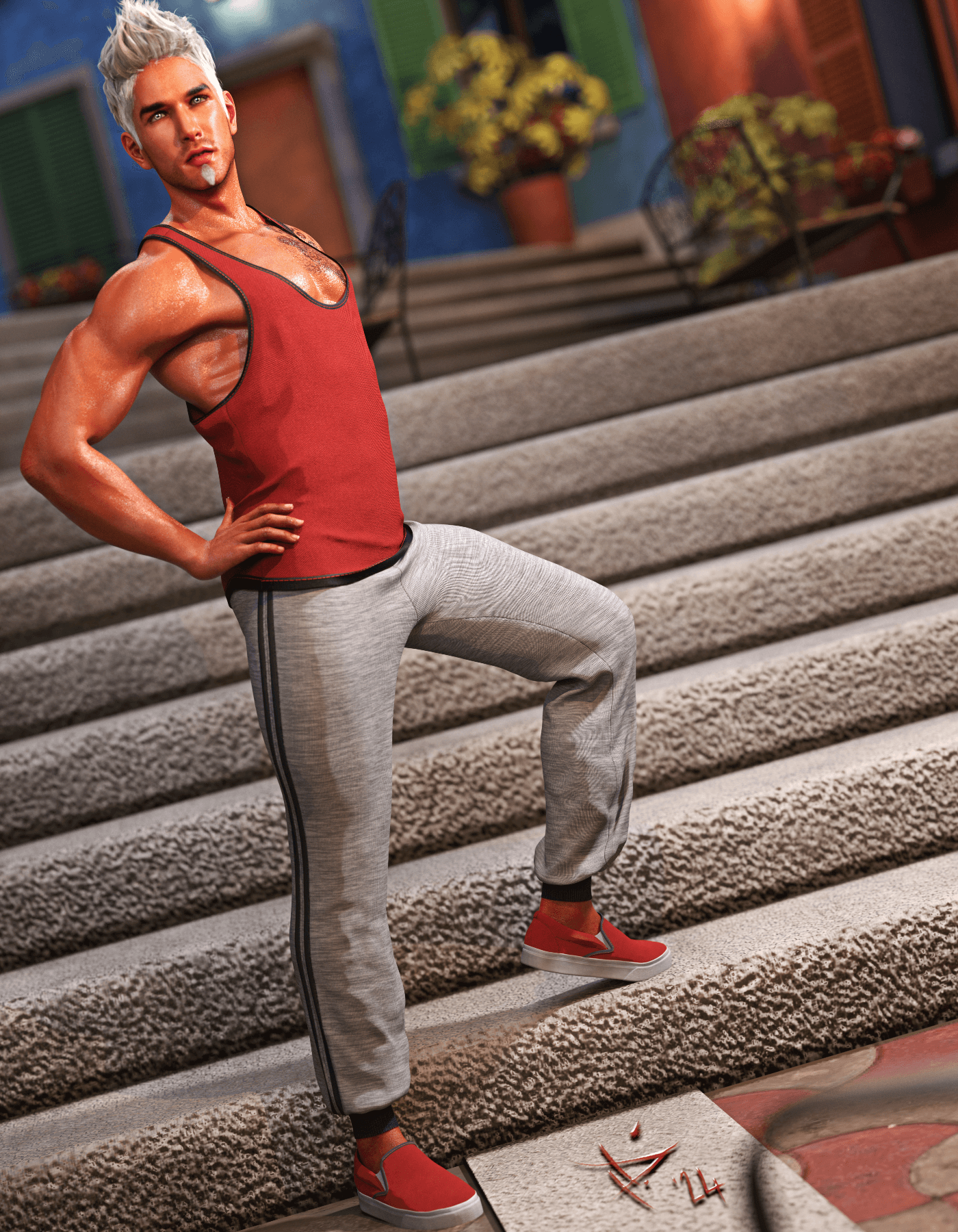 Urban Cool - Facial Hair for Genesis 8 Male Daz Content by Kaos3D