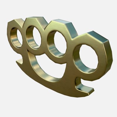 Brass Knuckles - 3D Model by faizal3DX