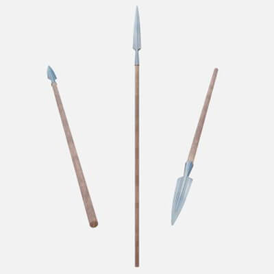 Game Ready Models | Weapons | Spears | RenderHub