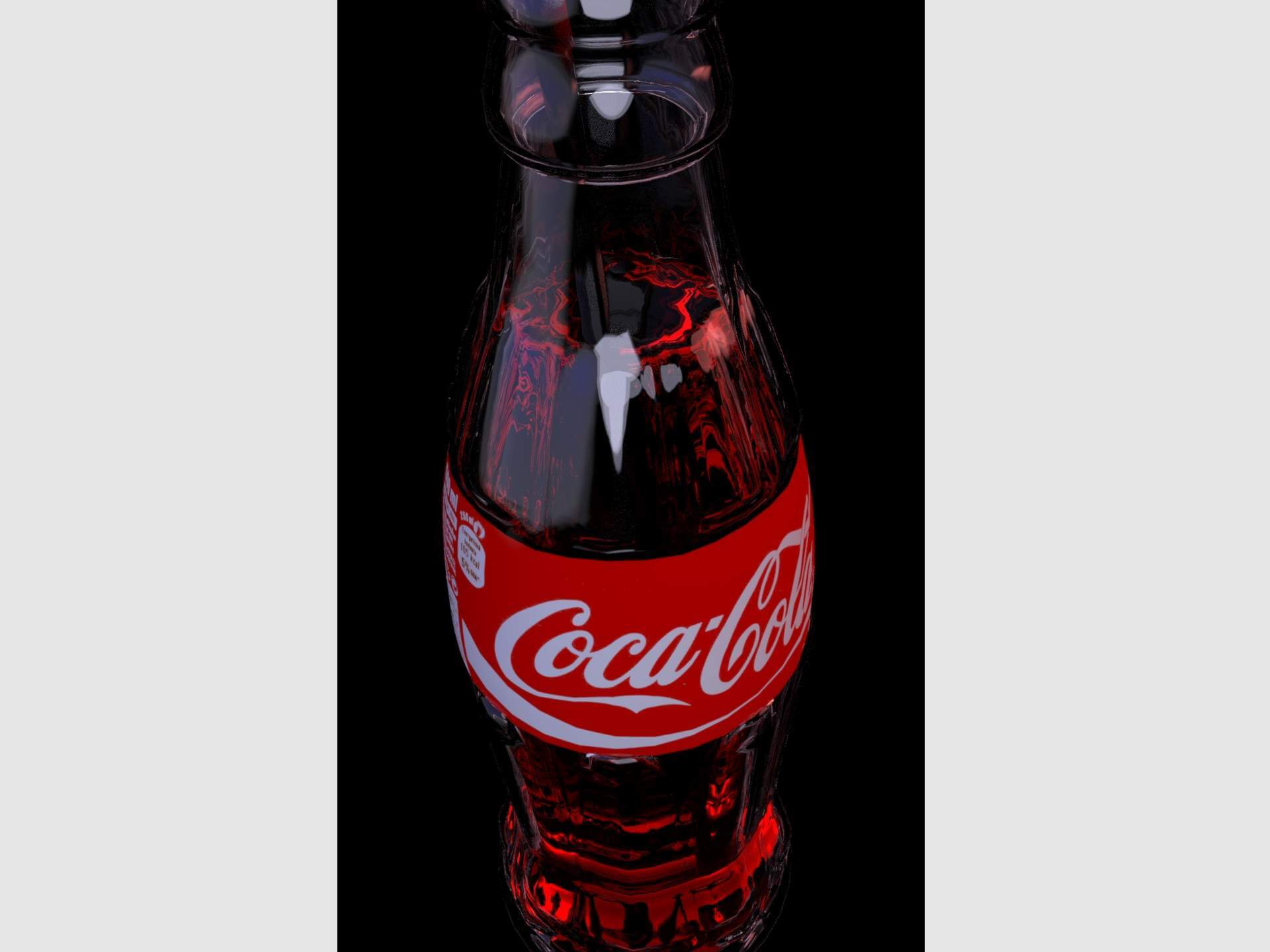 Coke Bottle - 3D Model by Karan