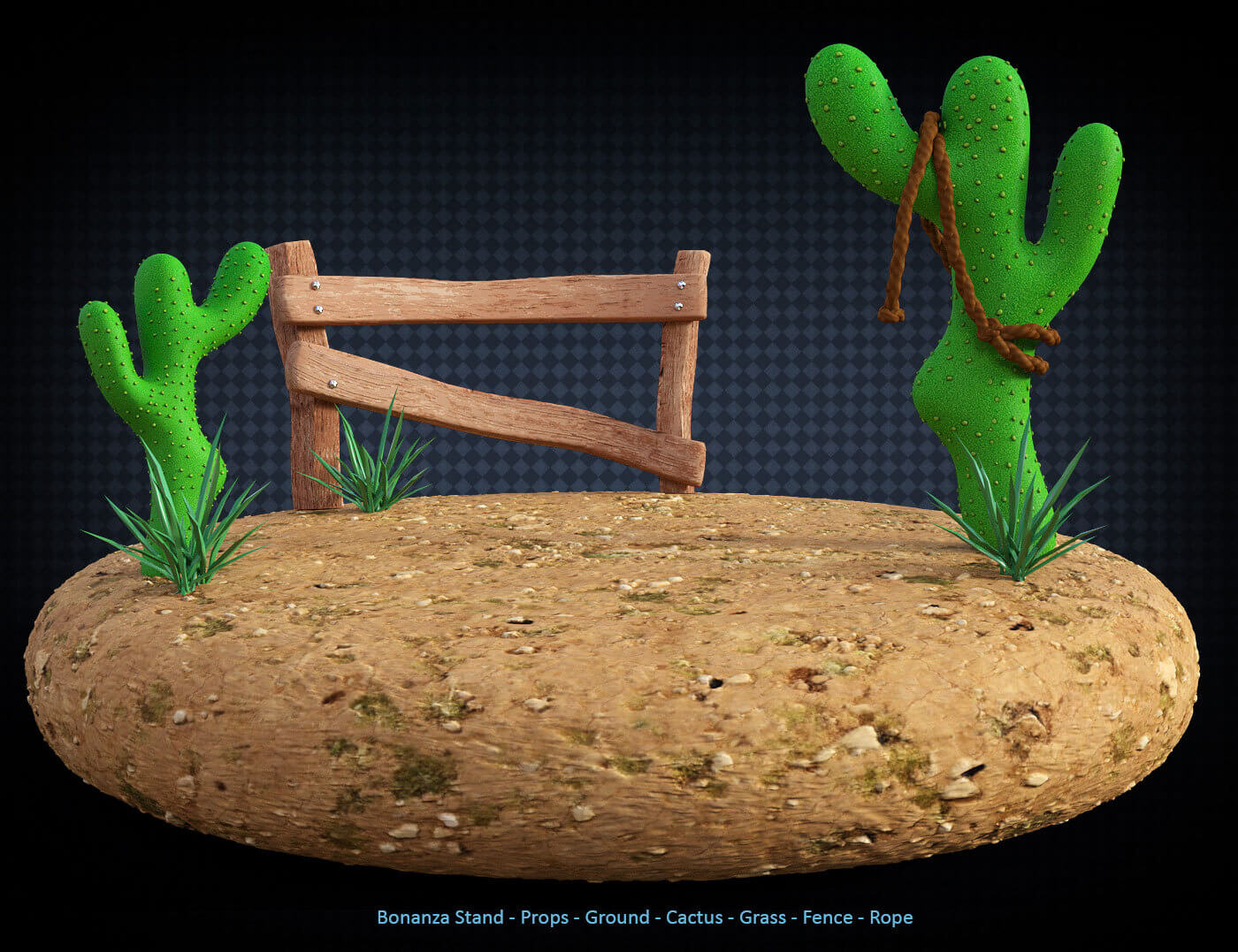 Bonanza Stand Props for Toons - Daz Content by KaRe3D