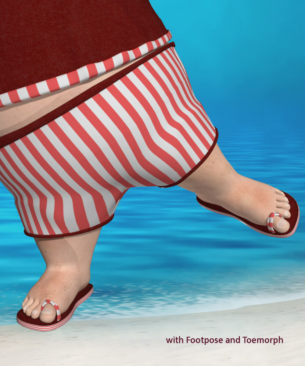 Closet and Toe Morphs for Ronk by Nursoda - Poser Content by KaRe3D
