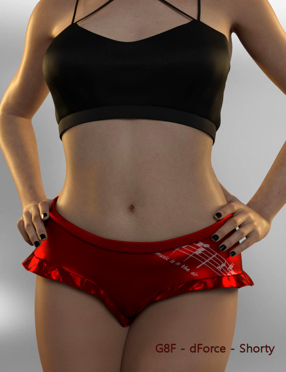 dForce Shorty Genesis 8 Female - Daz Content by KaRe3D