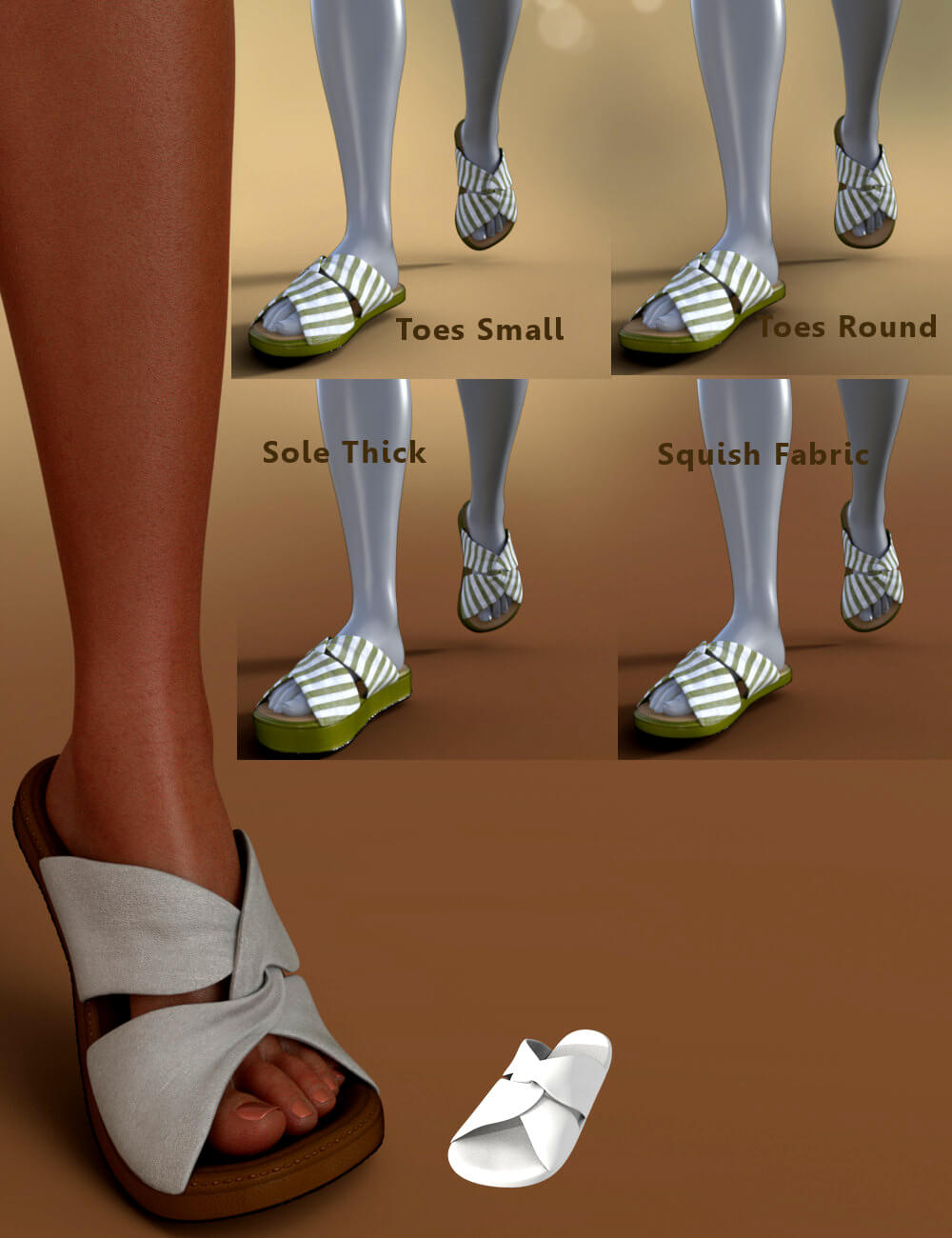 Joyce Sandals for Genesis 8 Female - Daz Content by KaRe3D