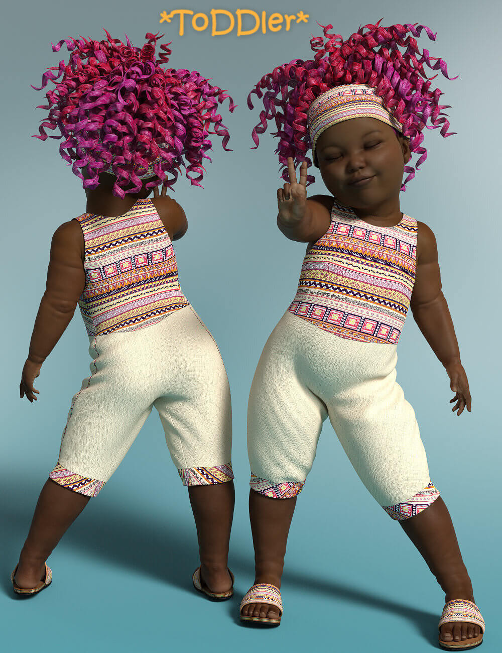 Toddler - Africa Outfit for Genesis 8 Female Daz Content by KaRe3D