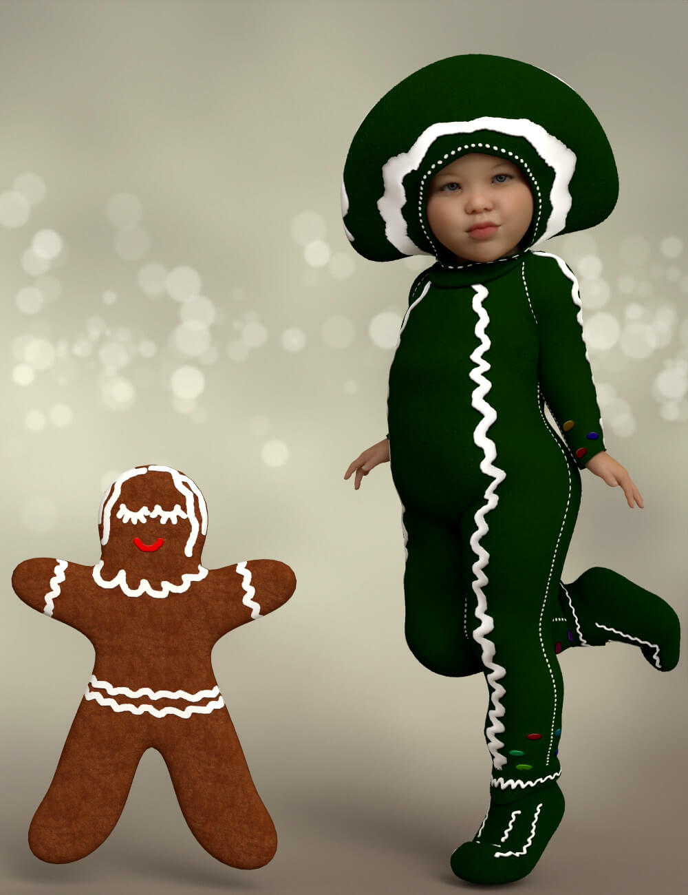 Toddler Ginger Outfit for Genesis 8 Female - Daz Content by KaRe3D