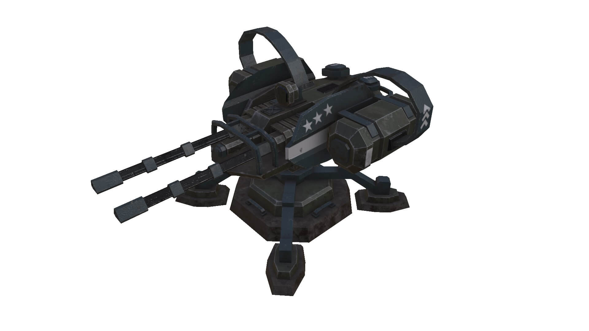 Tower Defense Turrets Pack - Free 3D Model by Kartoy