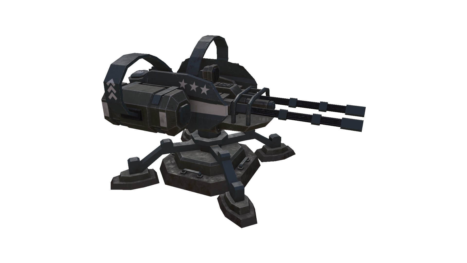 Tower Defense Turrets Pack - Free 3D Model by Kartoy