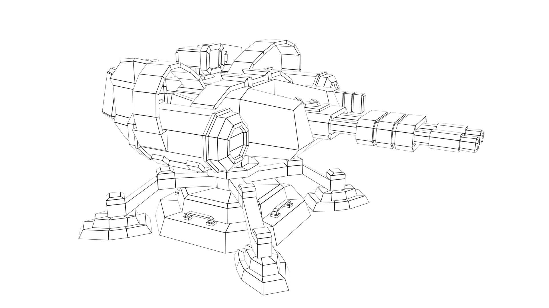 Tower Defense Turrets Pack - Free 3D Model by Kartoy