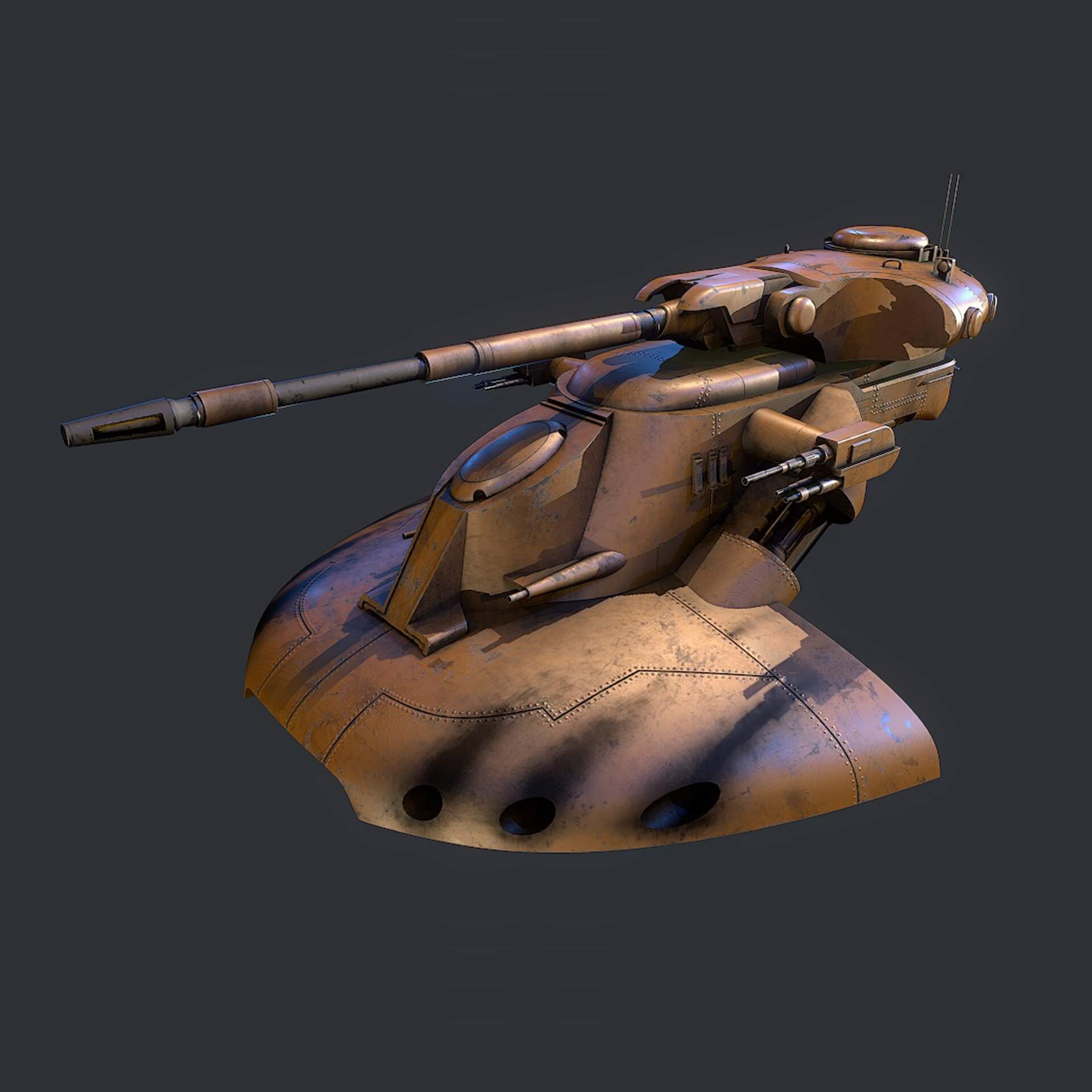 AAT Battle Star Wars - 3D Model by KATEDRA604