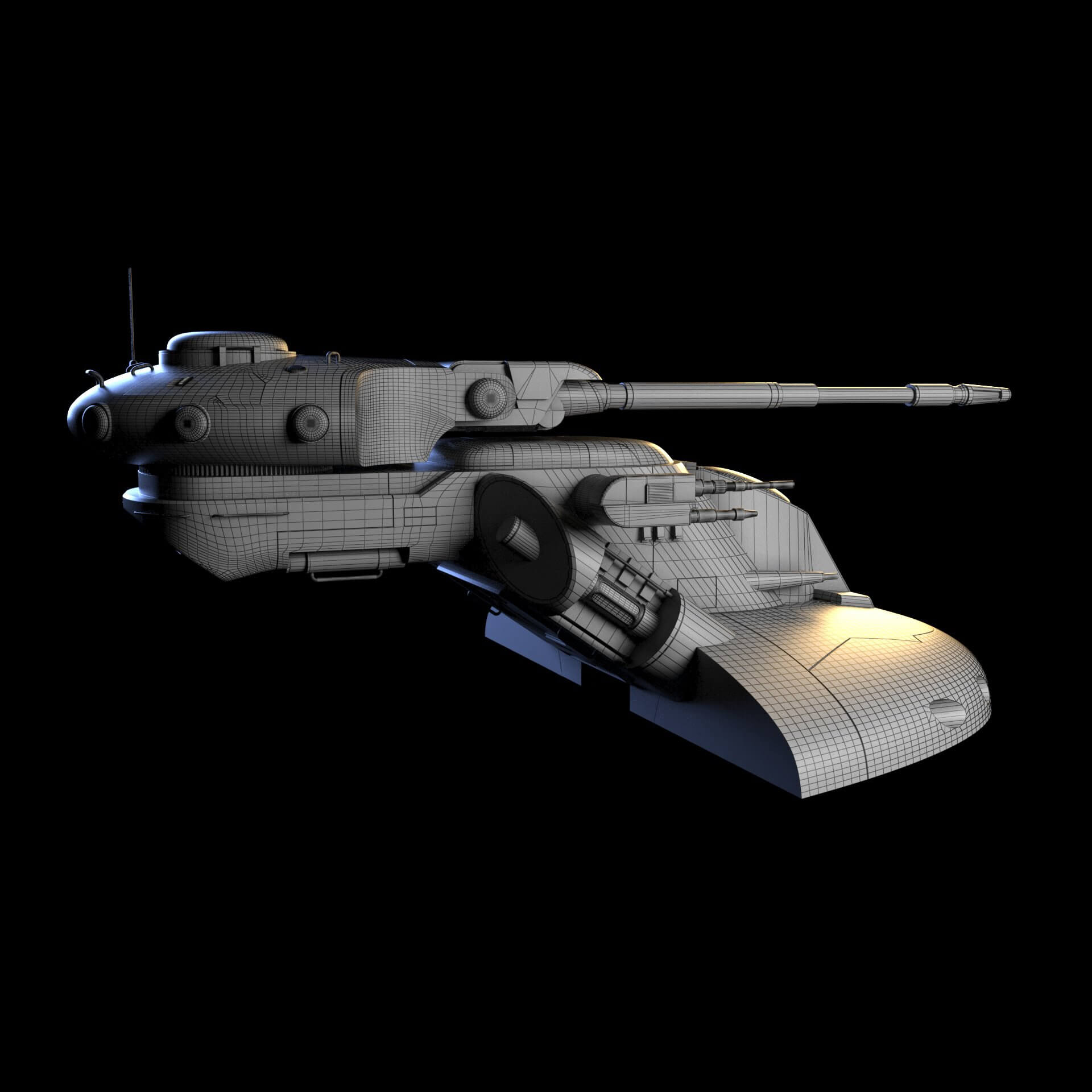 AAT Battle Star Wars - 3D Model by KATEDRA604