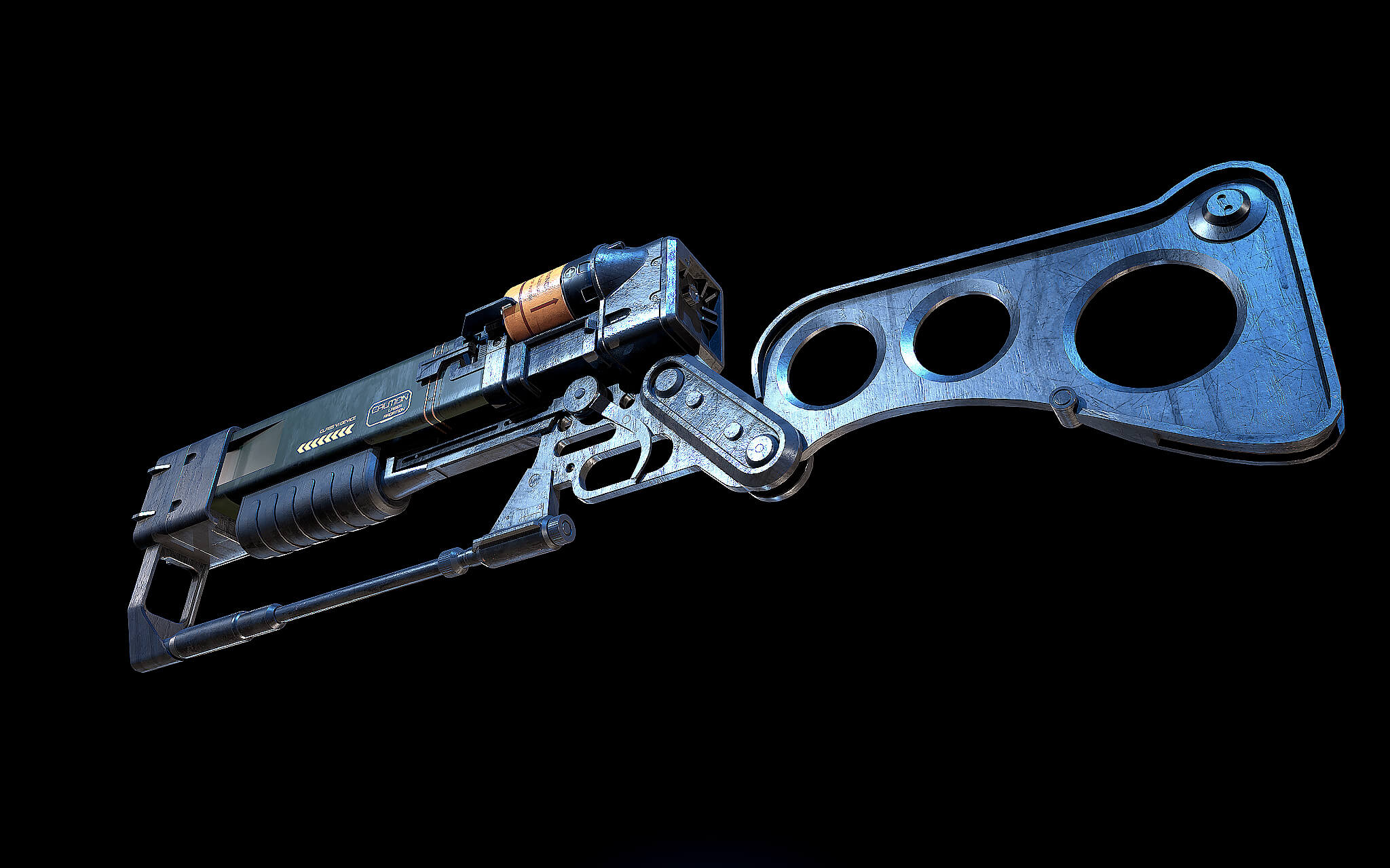 AER9 Laser Rifle Fallout - 3D Model by KATEDRA604