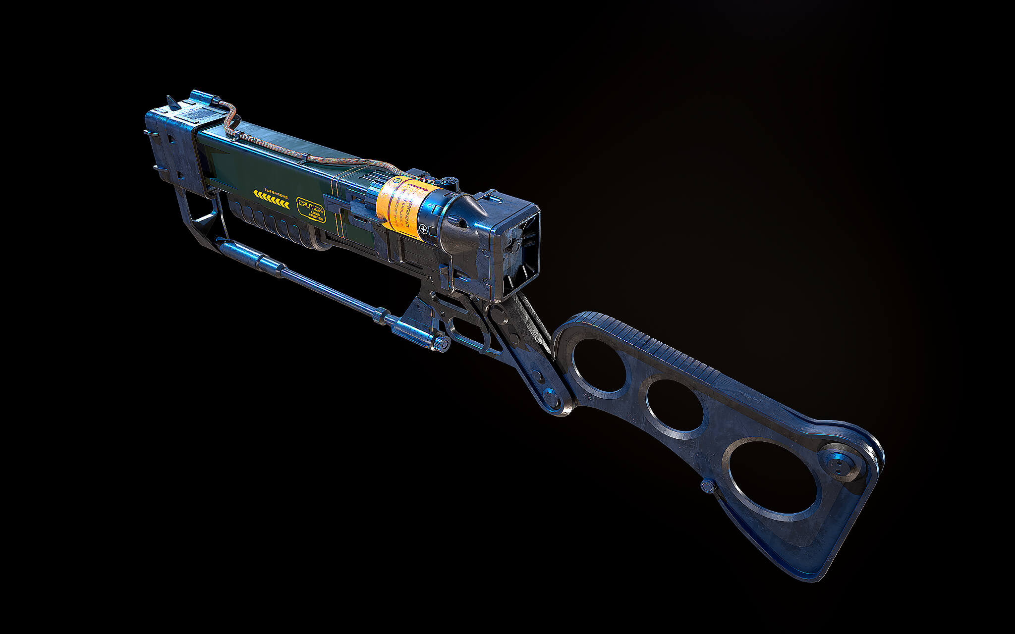 AER9 Laser Rifle Fallout - 3D Model by KATEDRA604