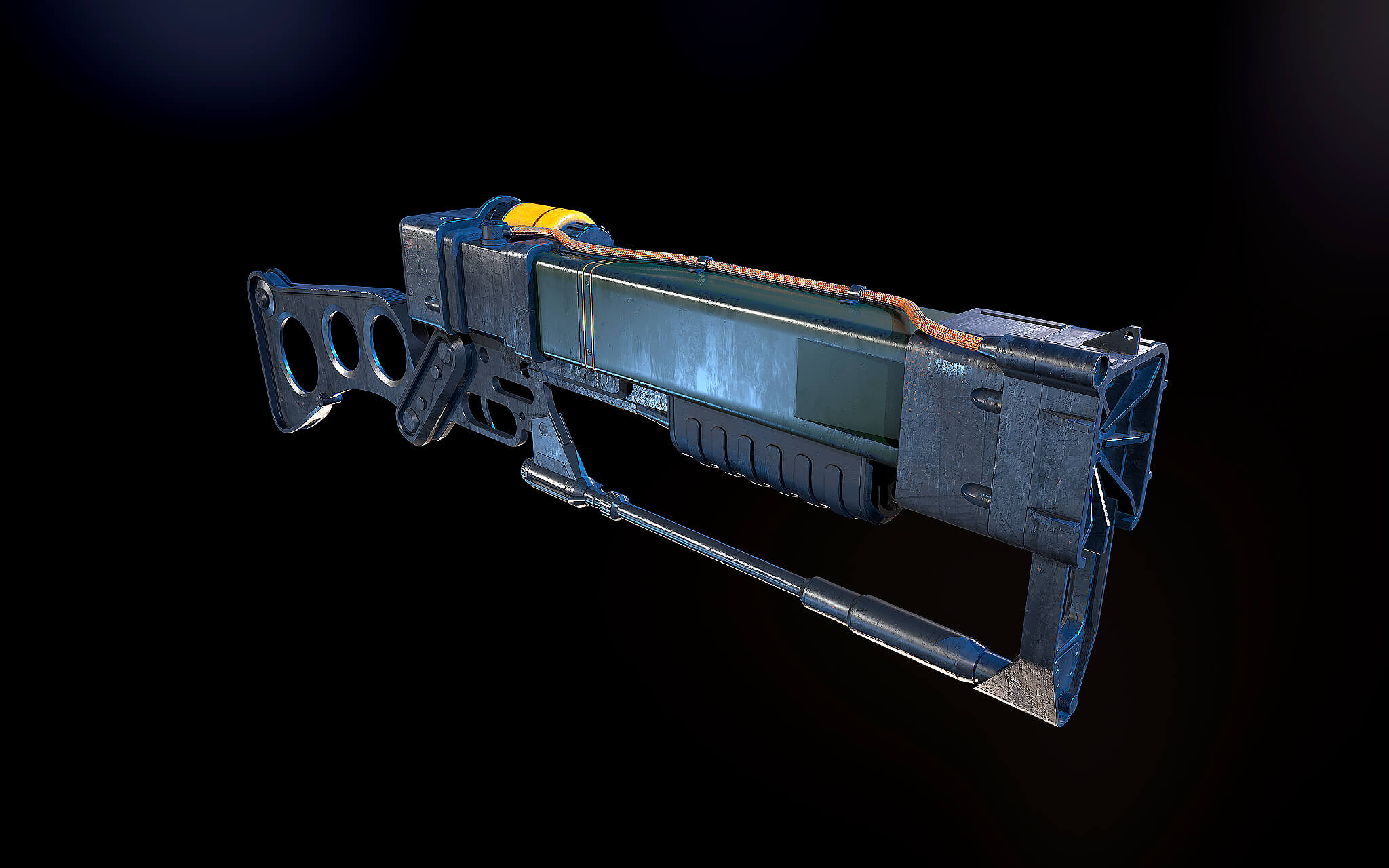 AER9 Laser Rifle Fallout - 3D Model by KATEDRA604