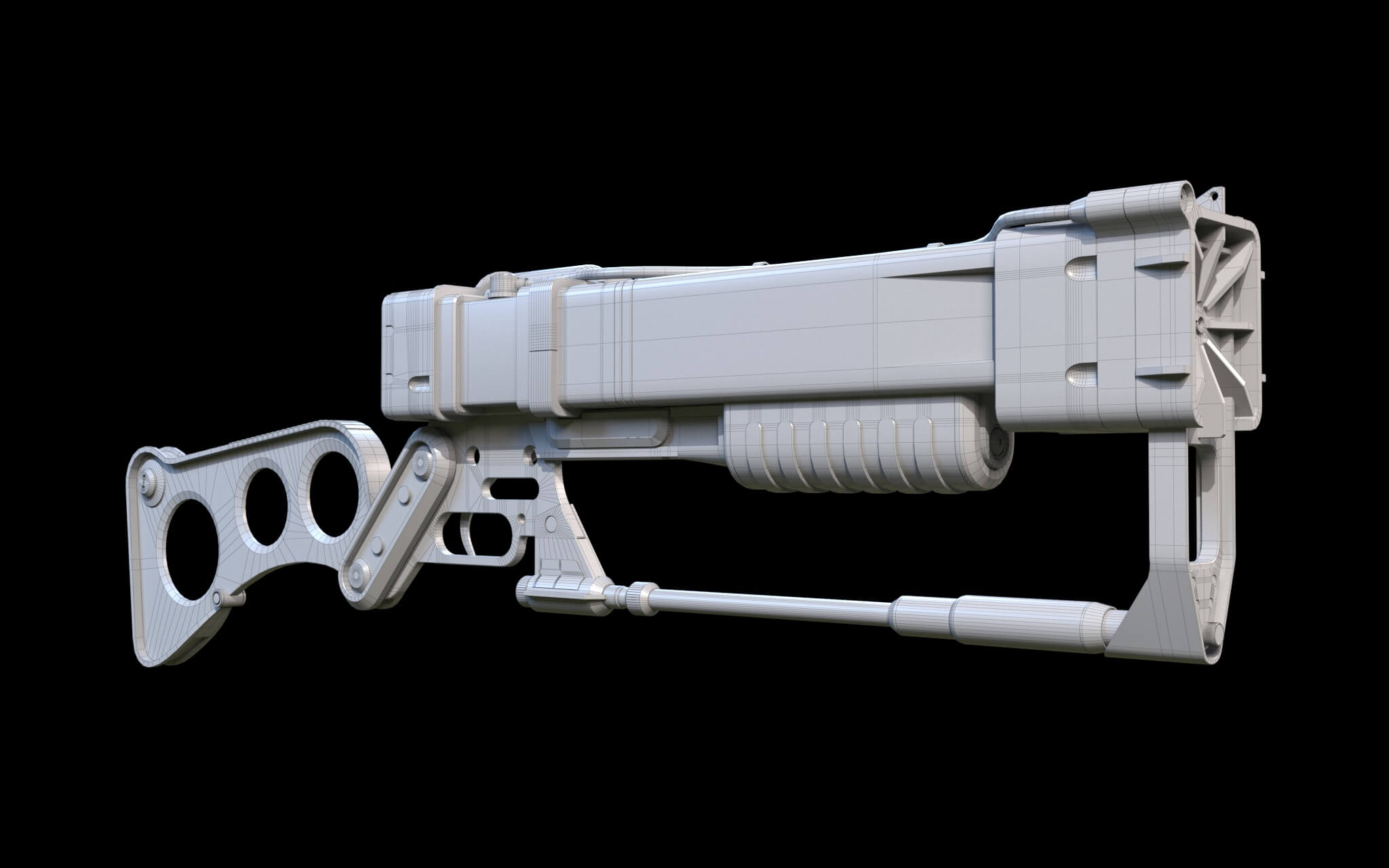 AER9 Laser Rifle Fallout - 3D Model by KATEDRA604