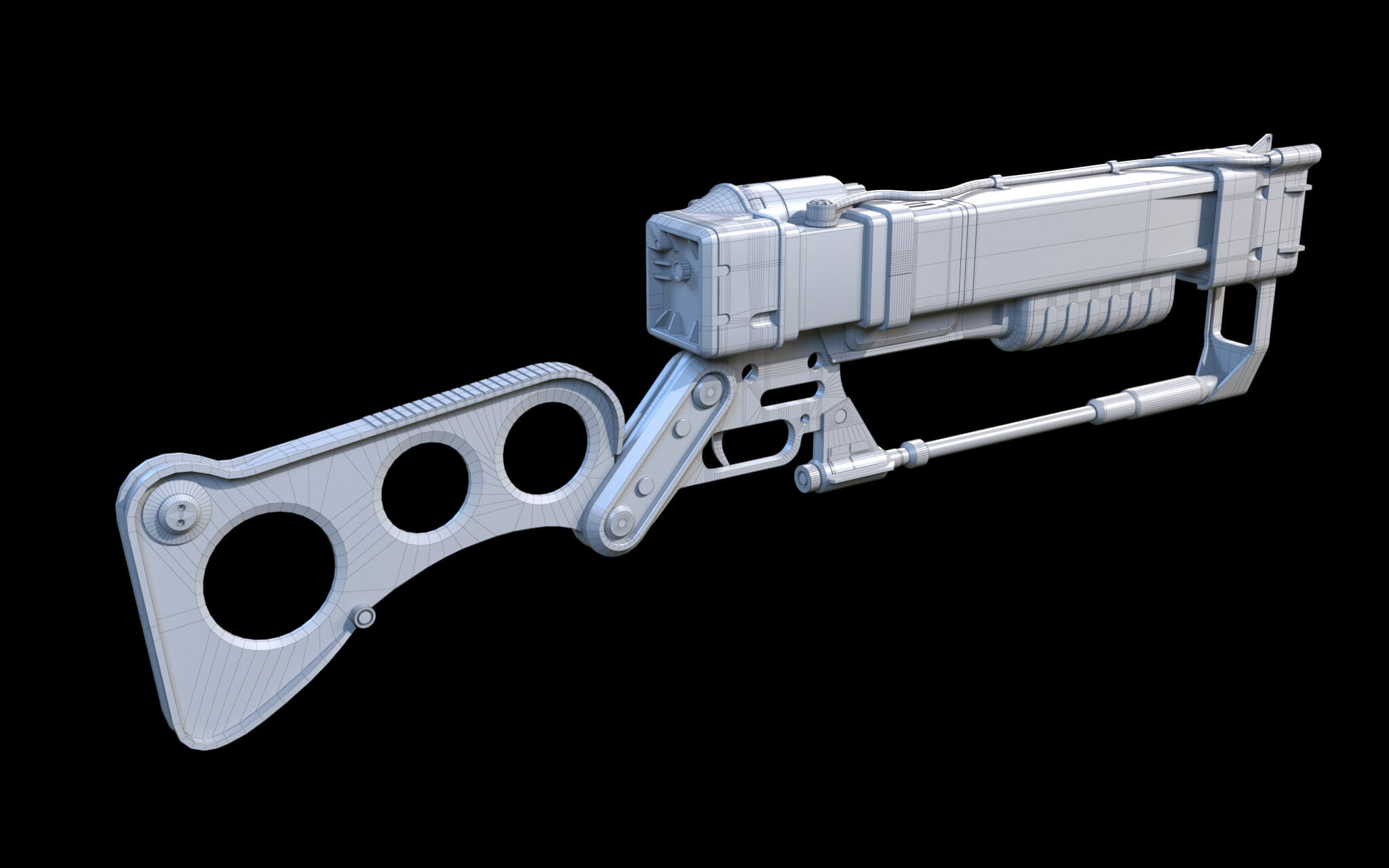 AER9 Laser Rifle Fallout - 3D Model by KATEDRA604