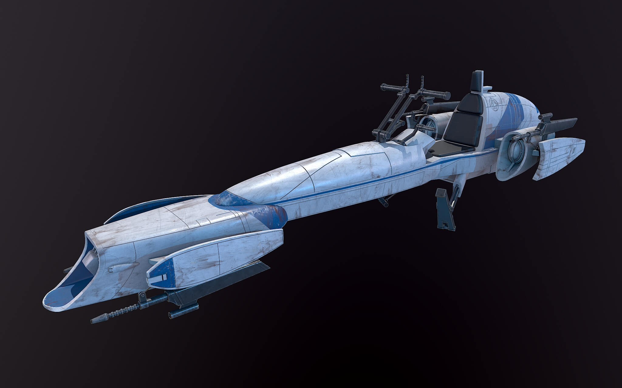 Barc Speeder Star Wars - 3D Model by KATEDRA604
