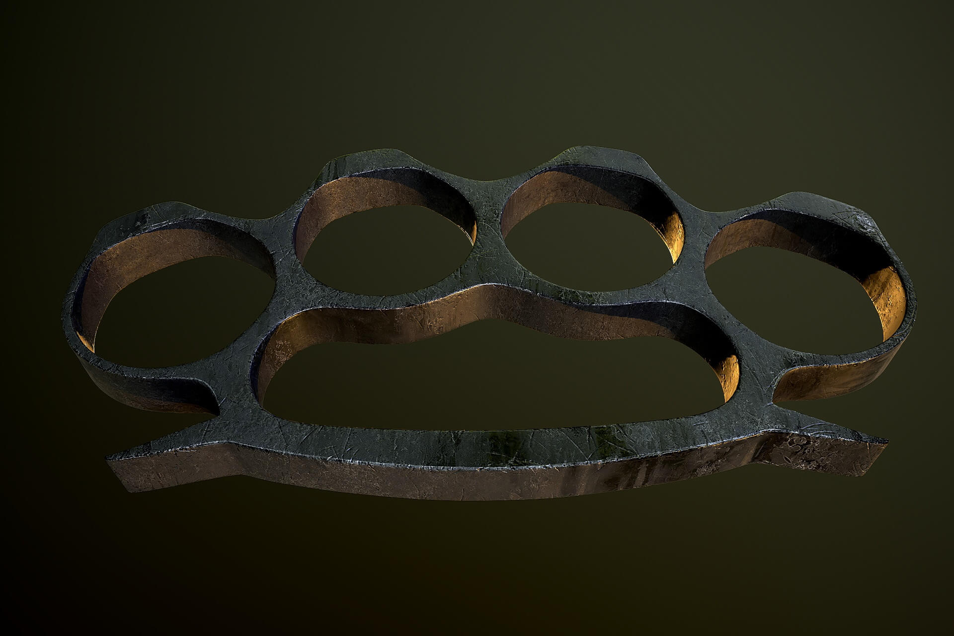 Brass Knuckles - 3D Model by KATEDRA604