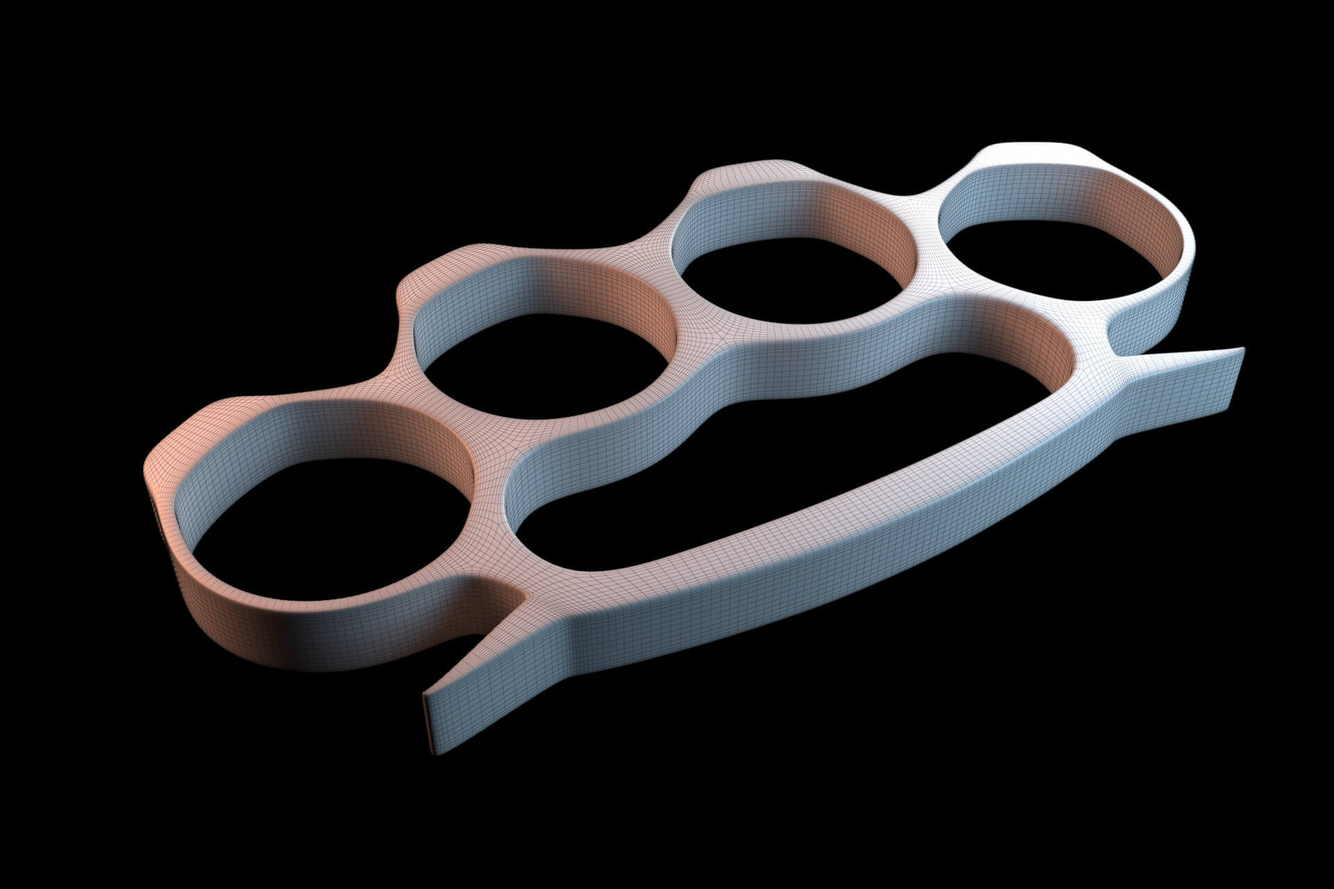 Brass Knuckles - 3D Model by KATEDRA604