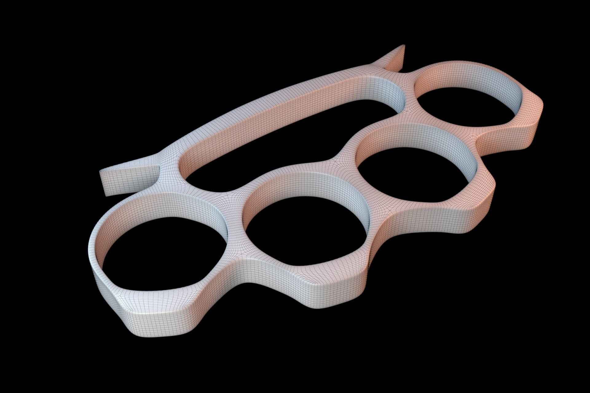Brass Knuckles - 3D Model by KATEDRA604