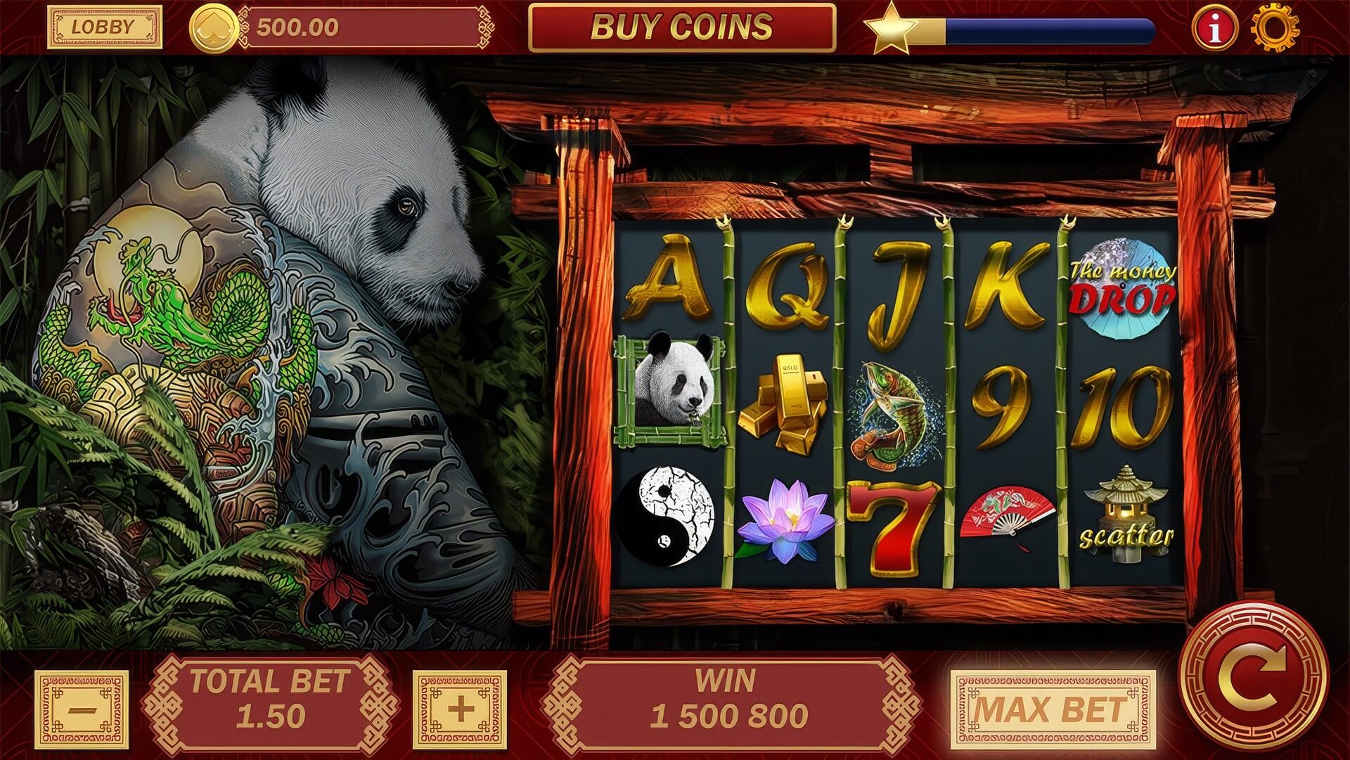 Bushido Panda Slot Game by KATEDRA604