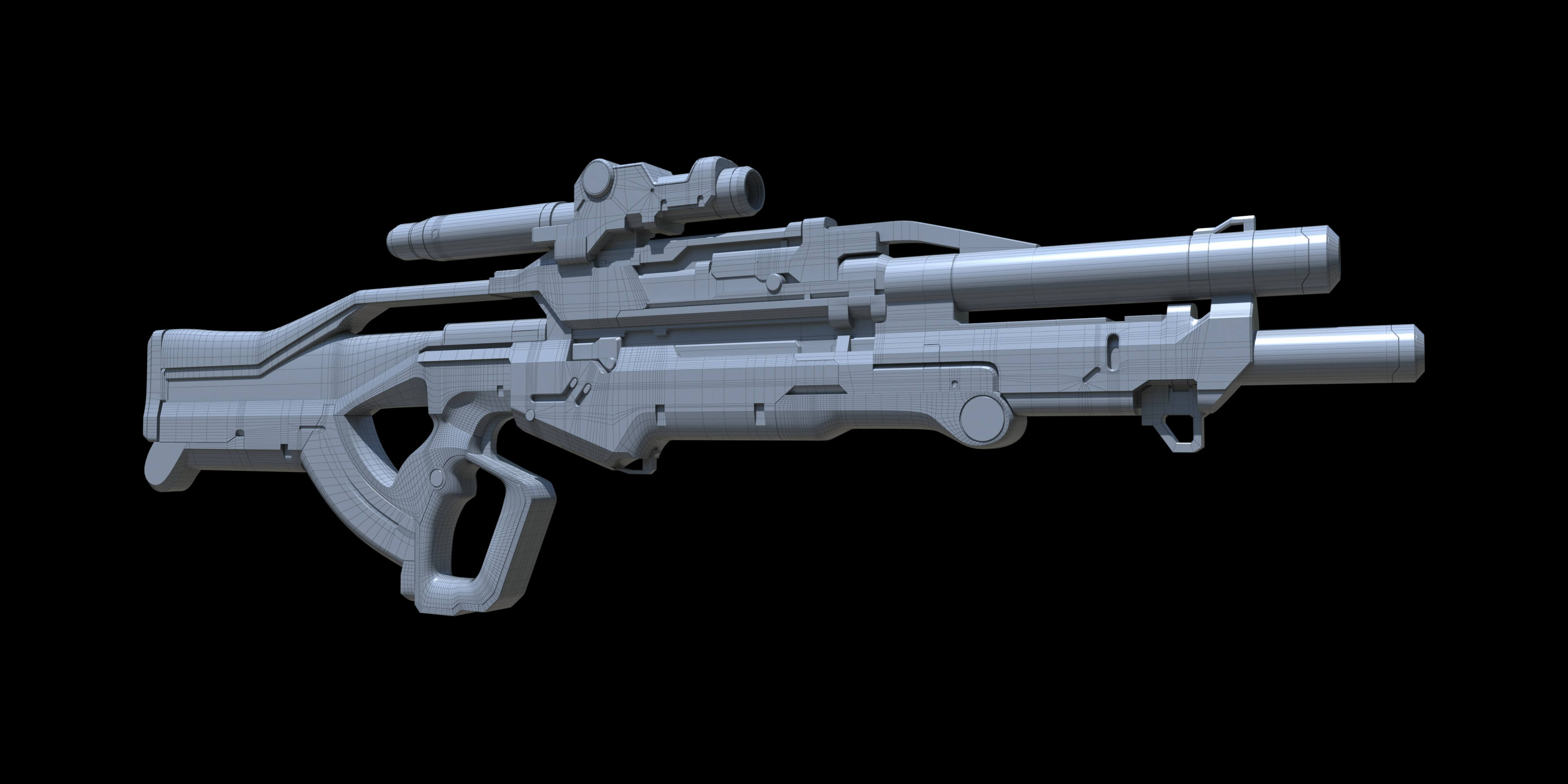 Cerberus M13 Raptor Sniper Mass Effect - 3D Model by KATEDRA604