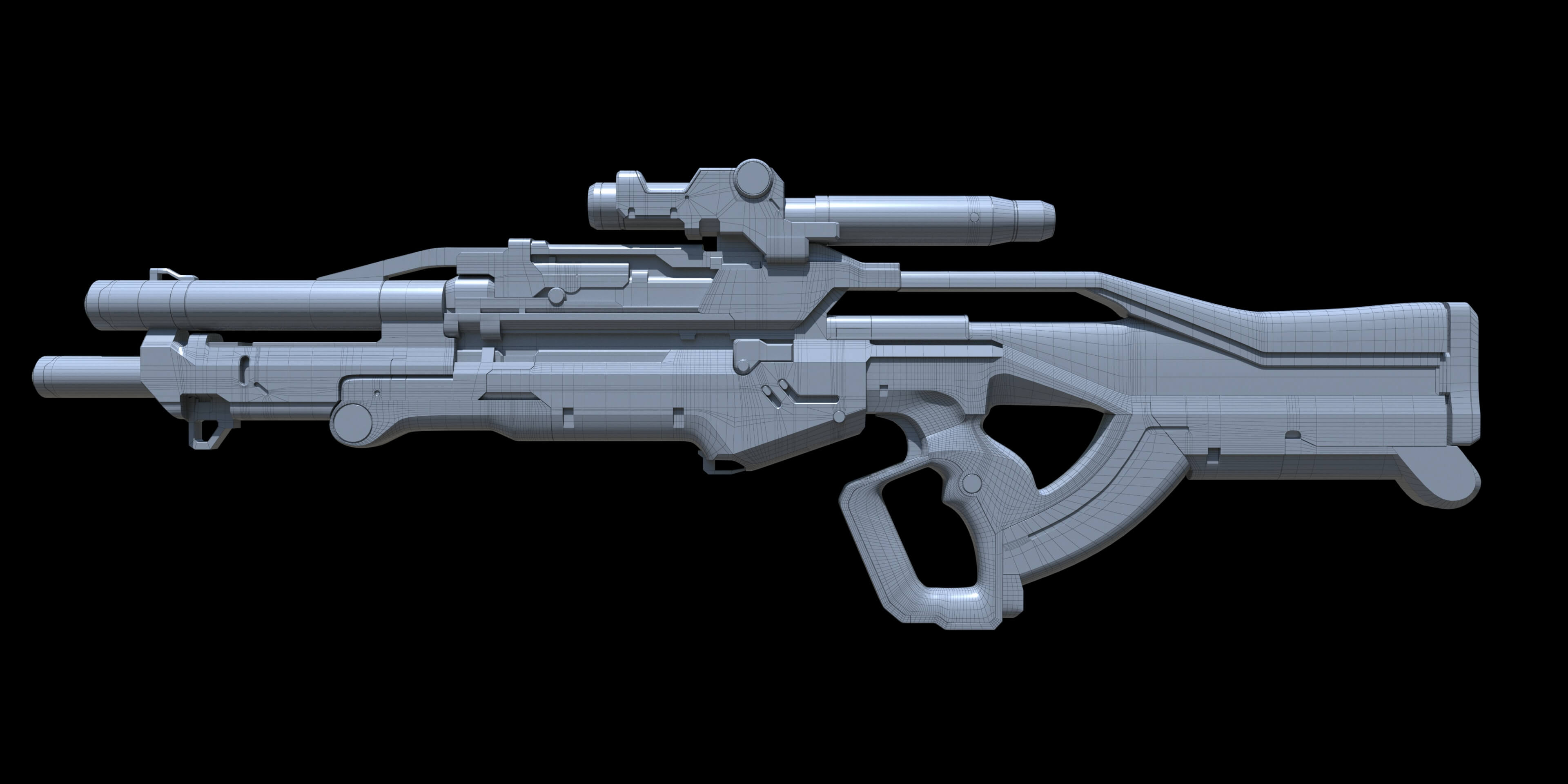 Cerberus M13 Raptor Sniper Mass Effect - 3D Model by KATEDRA604