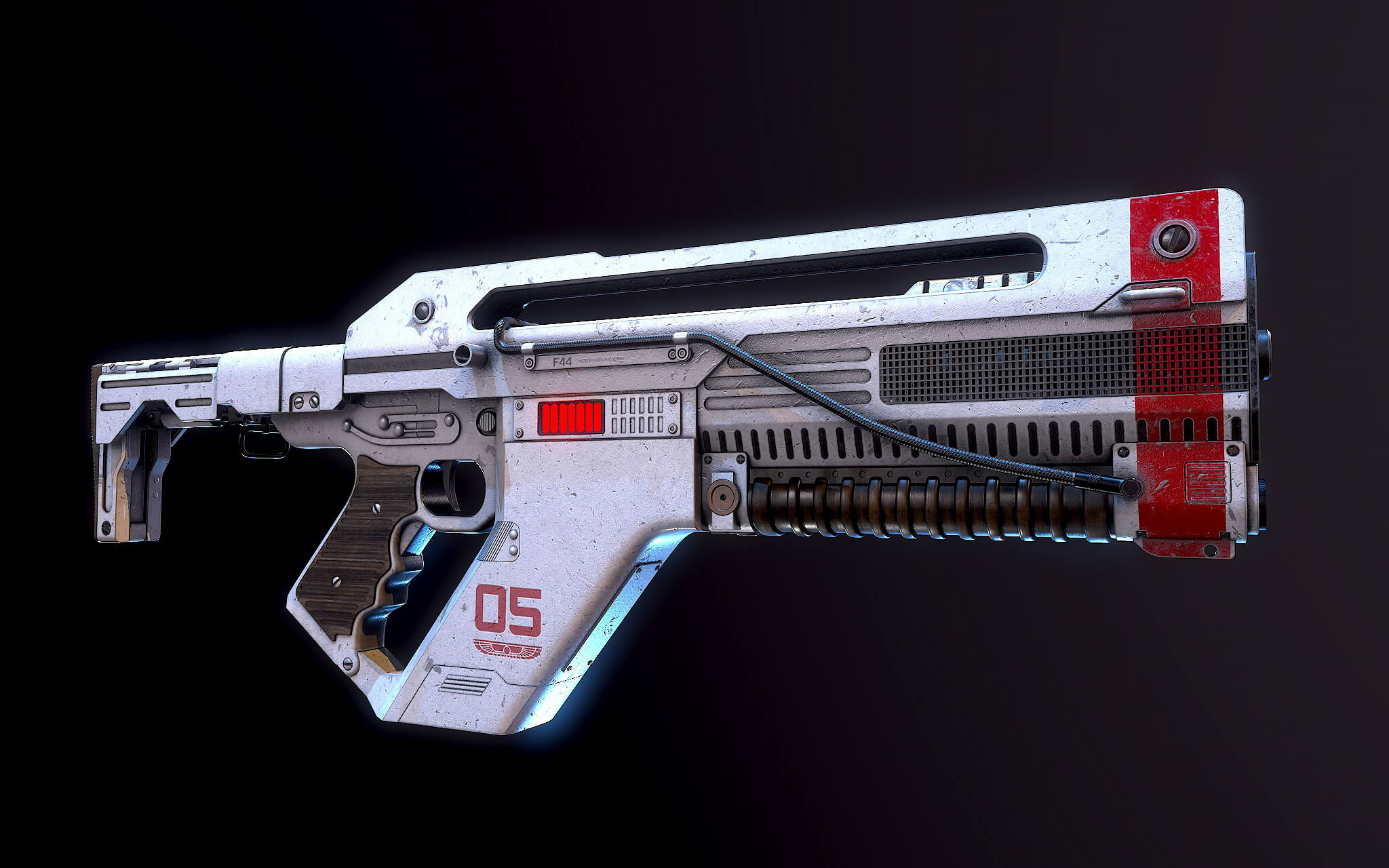 F44Aa Pulse Rifle Alien Romulus - 3D Model by KATEDRA604