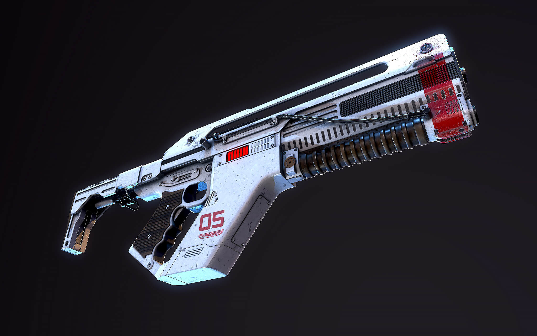 F44Aa Pulse Rifle Alien Romulus - 3D Model by KATEDRA604