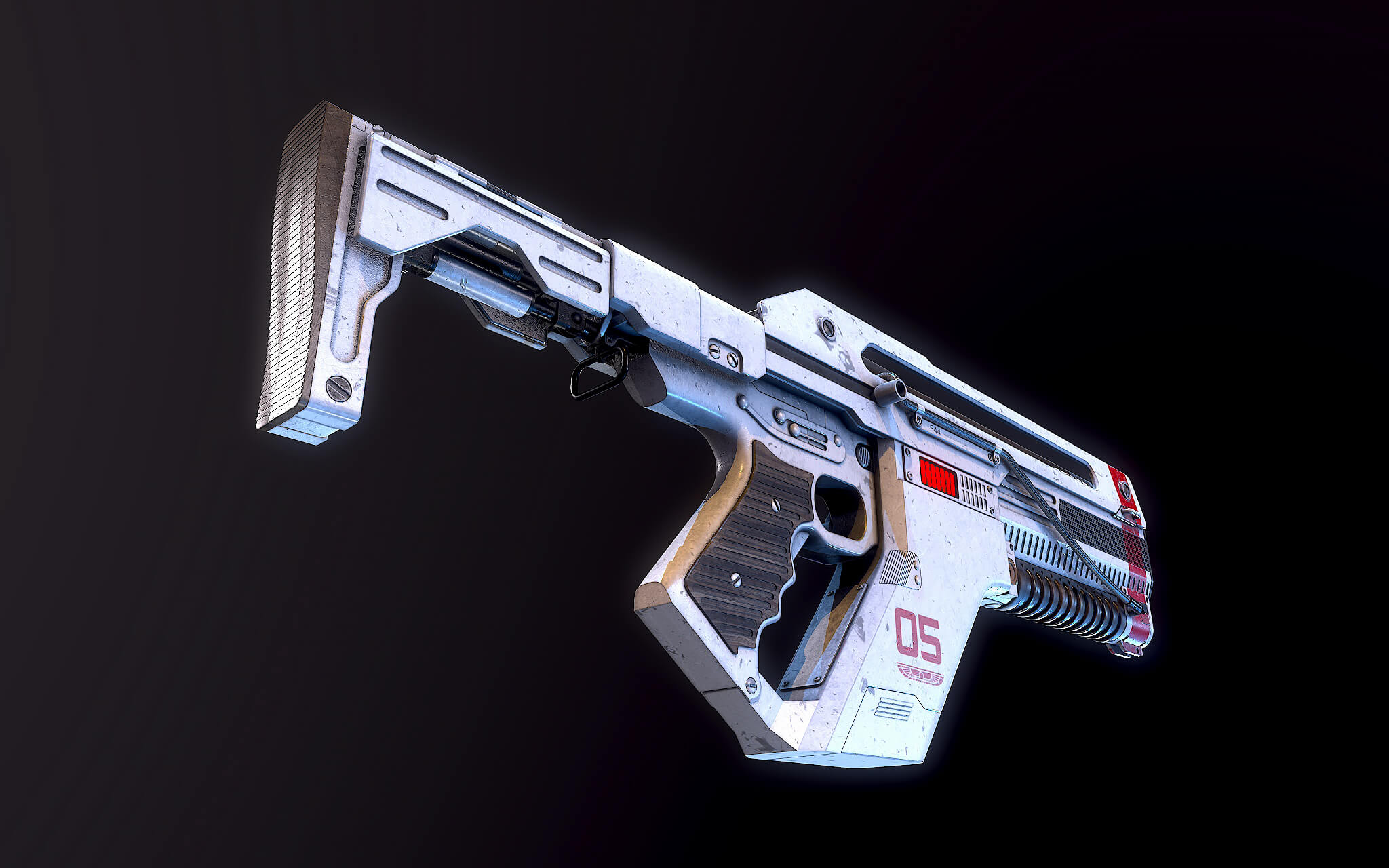 F44Aa Pulse Rifle Alien Romulus - 3D Model by KATEDRA604